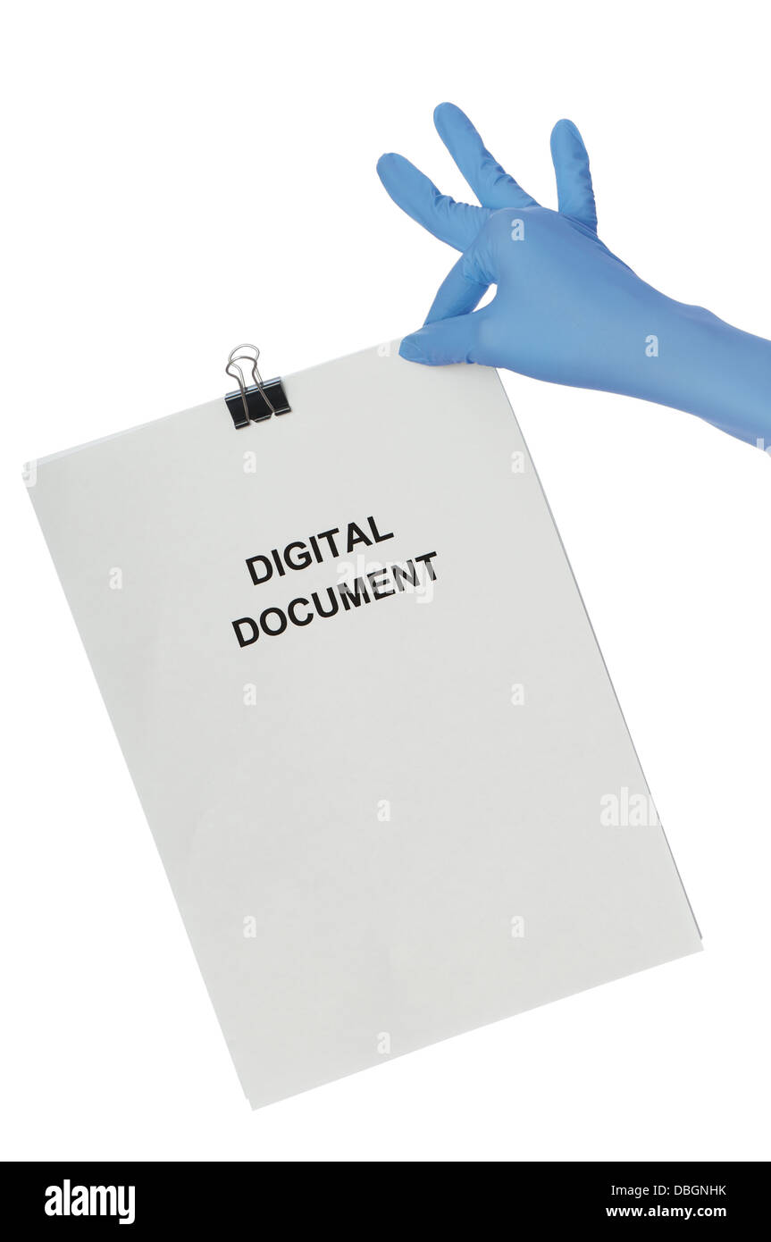 Personal digital paperwork Cut Out Stock Images & Pictures - Alamy