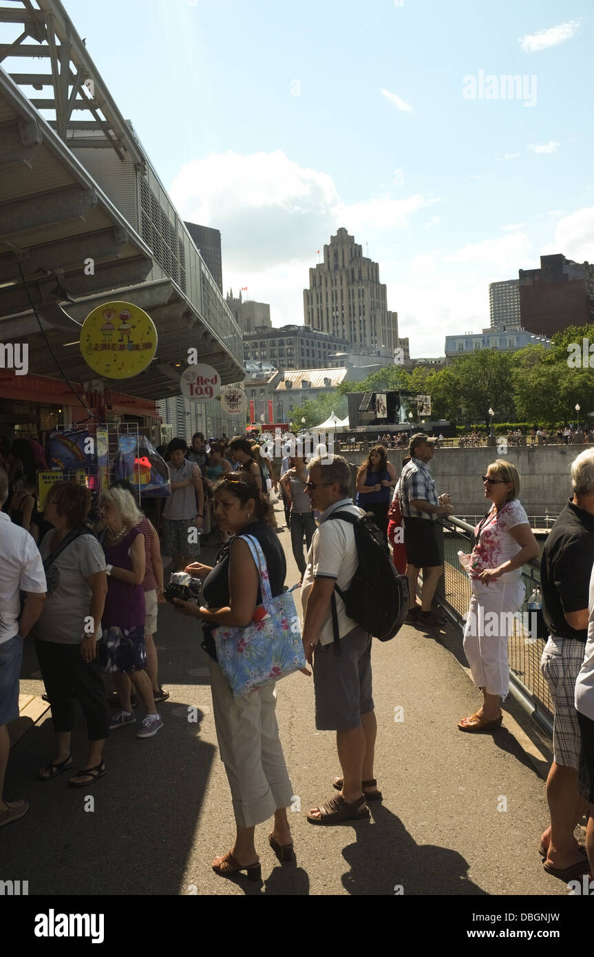 Canada Day celebrations along the waterfront in Montreal, Quebec Stock ...