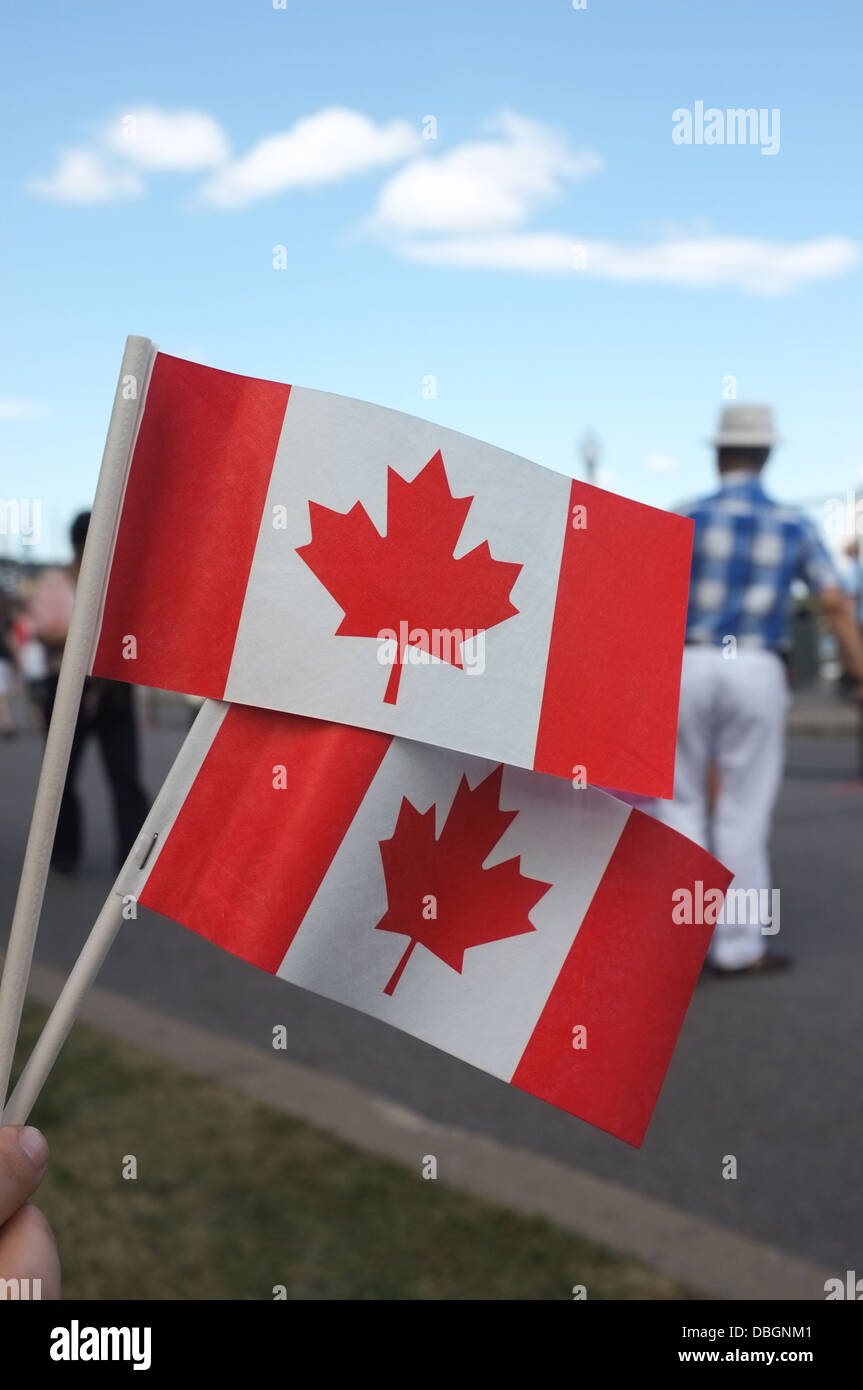 Canada Day celebrations along the waterfront in Montreal, Quebec Stock ...