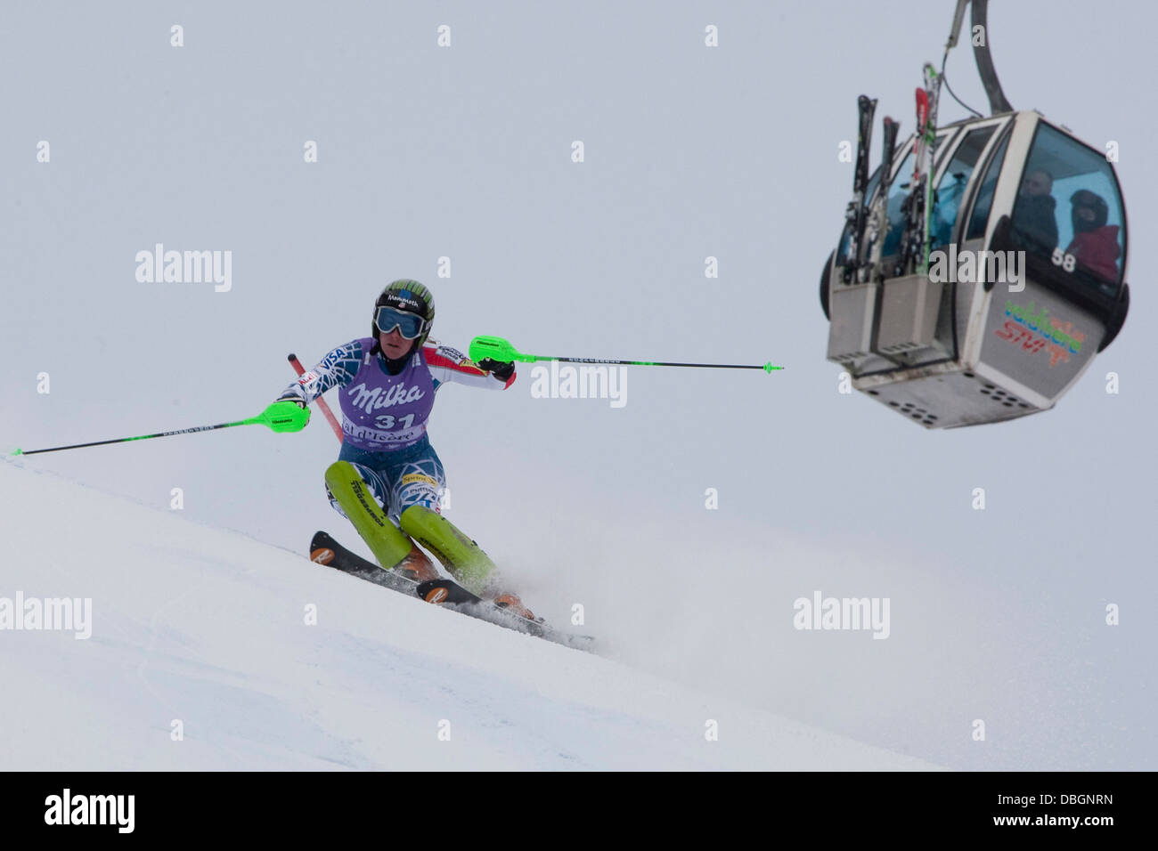 Winter Sport Alpine Ski Racing Val D'Isere France Stock Photo - Alamy