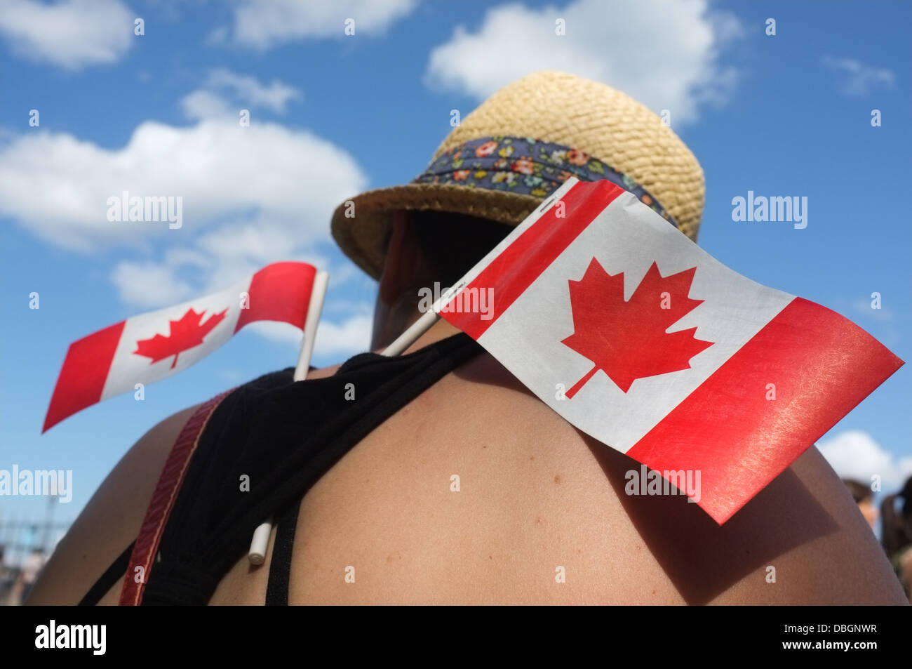 Canada Day celebrations along the waterfront in Montreal, Quebec Stock ...