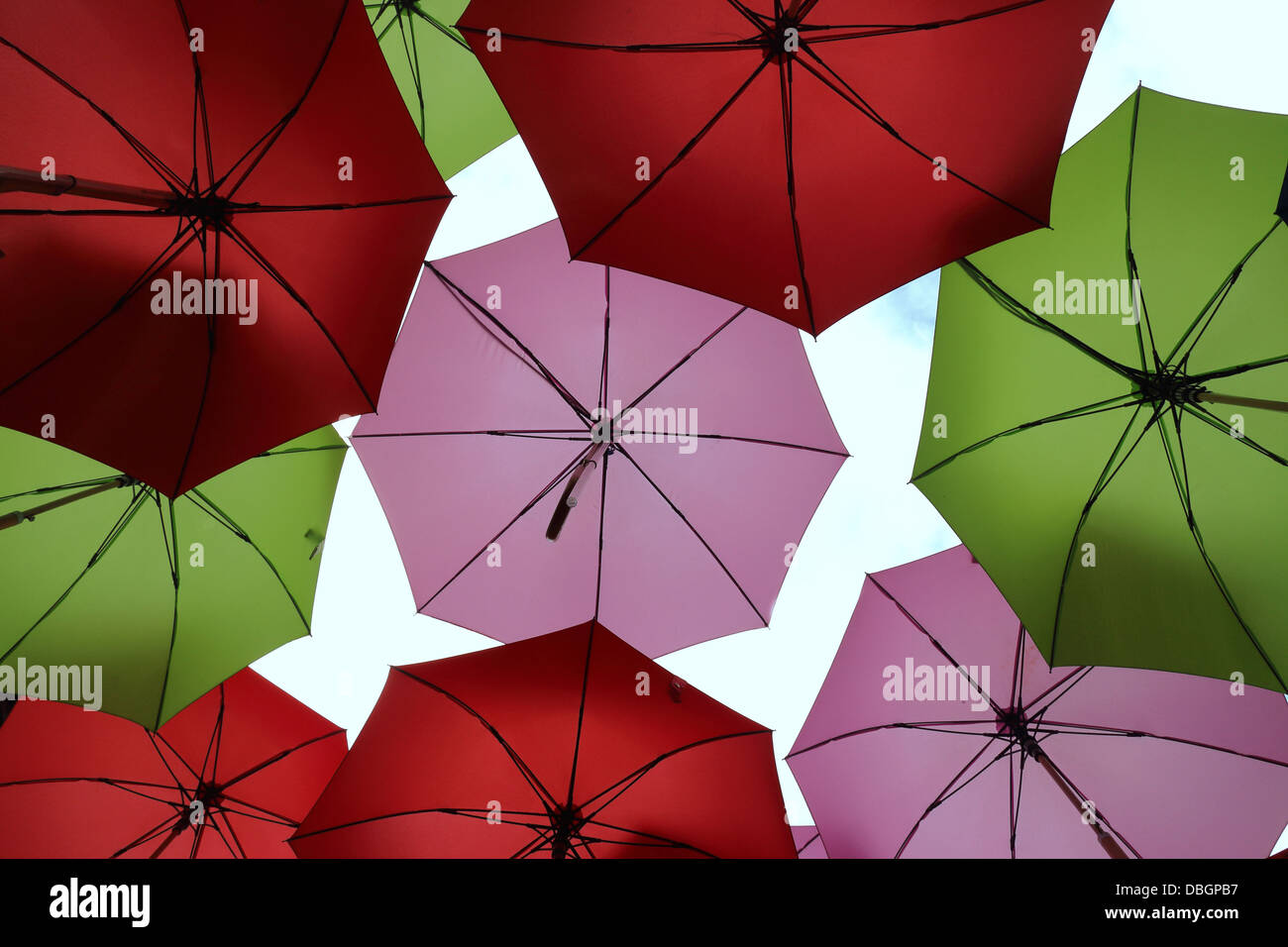 Umbrellas hanging hi-res stock photography and images - Alamy