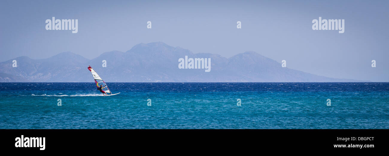 Surfer in Kos, Greece Stock Photo - Alamy