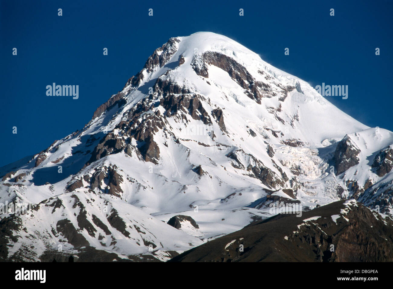 Mount Kazbek caucasus mountains Georgia Stock Photo - Alamy