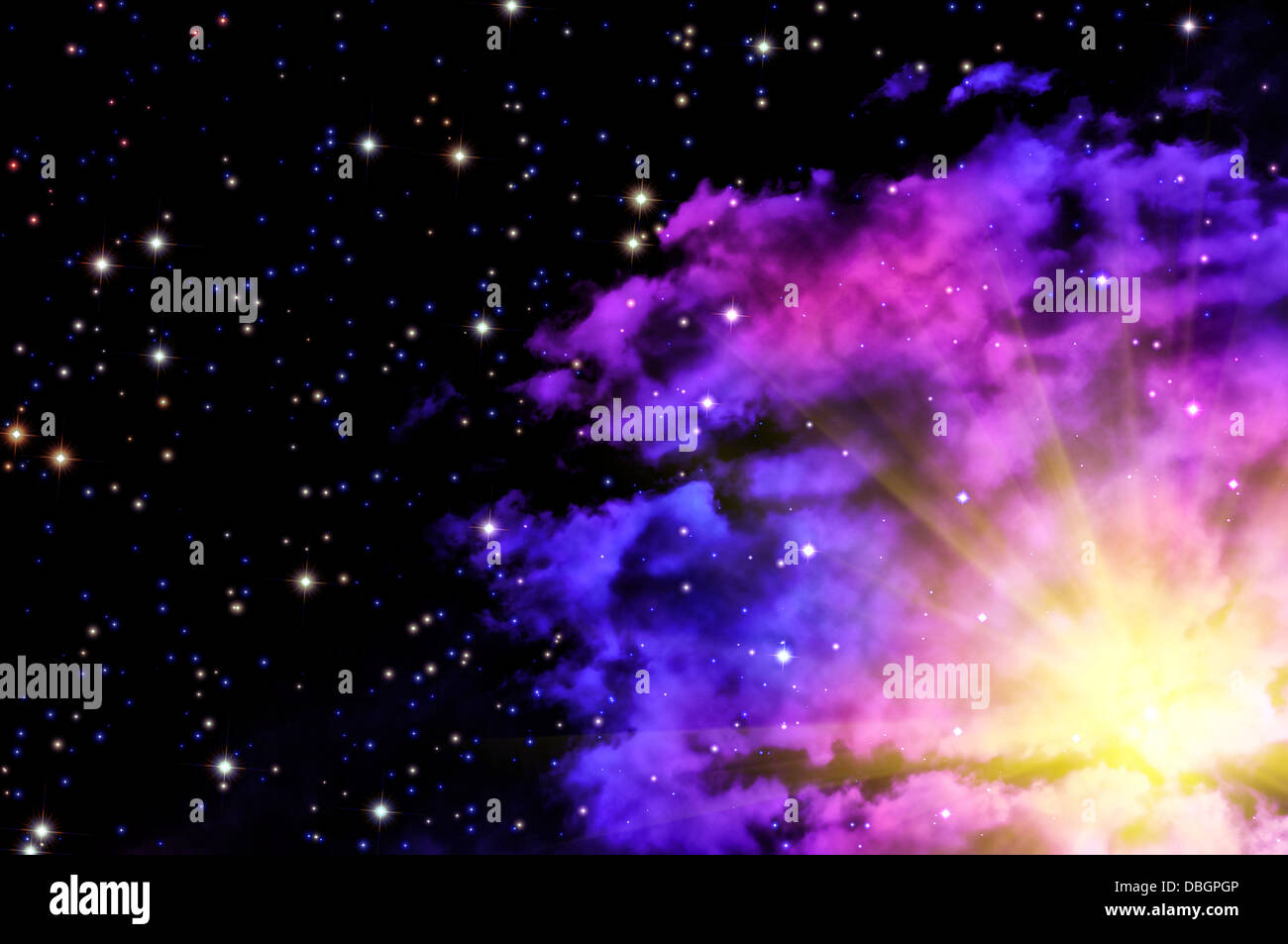 birth of a new nebula Stock Photo - Alamy