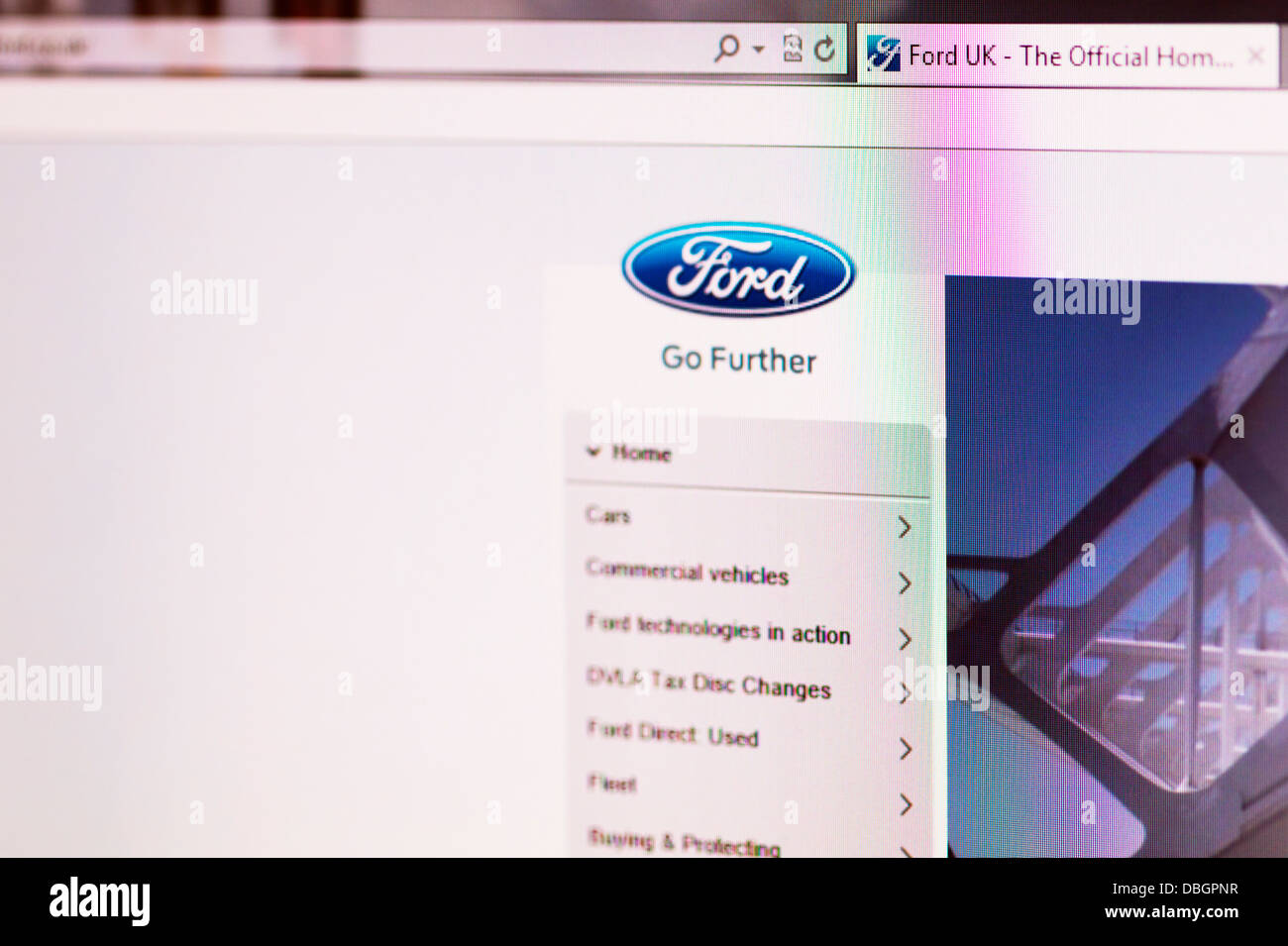 Photo Illustration of the Ford car website service from the UK Stock ...