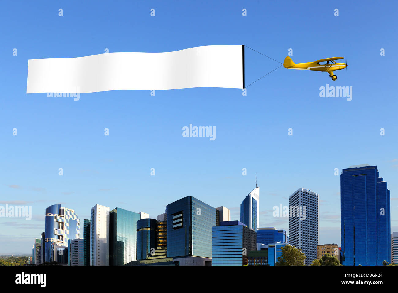 Plane and blank place Stock Photo - Alamy