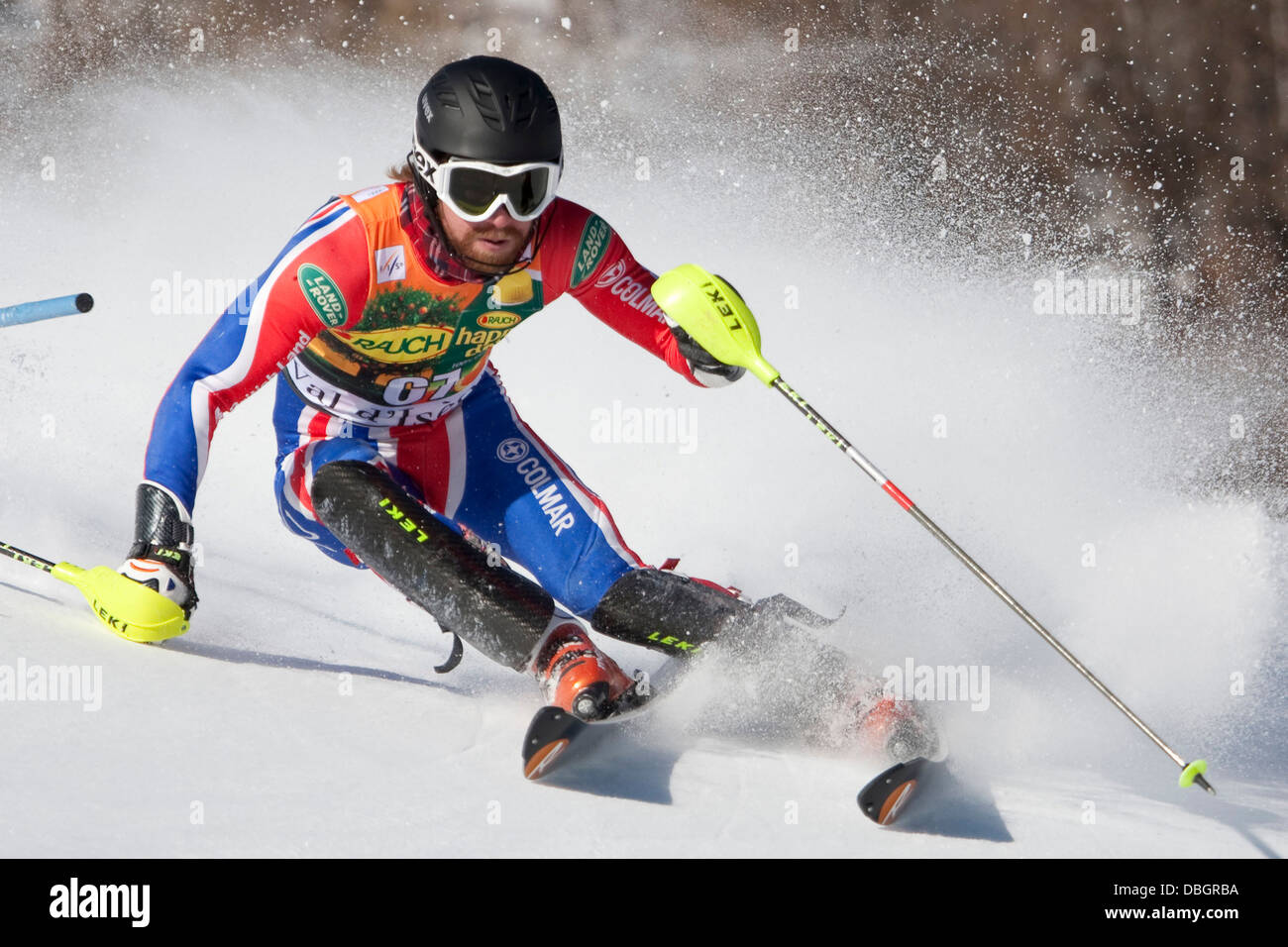 Winter Sport Alpine Ski Racing Val D'Isere France Stock Photo - Alamy