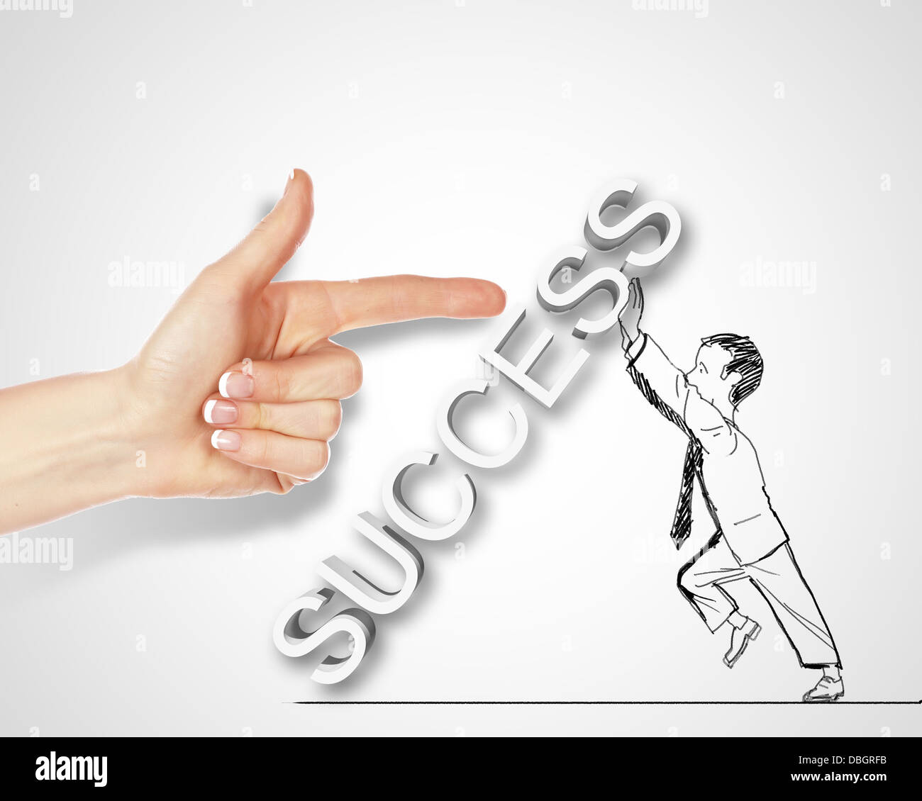 Drawing about success in business Stock Photo - Alamy