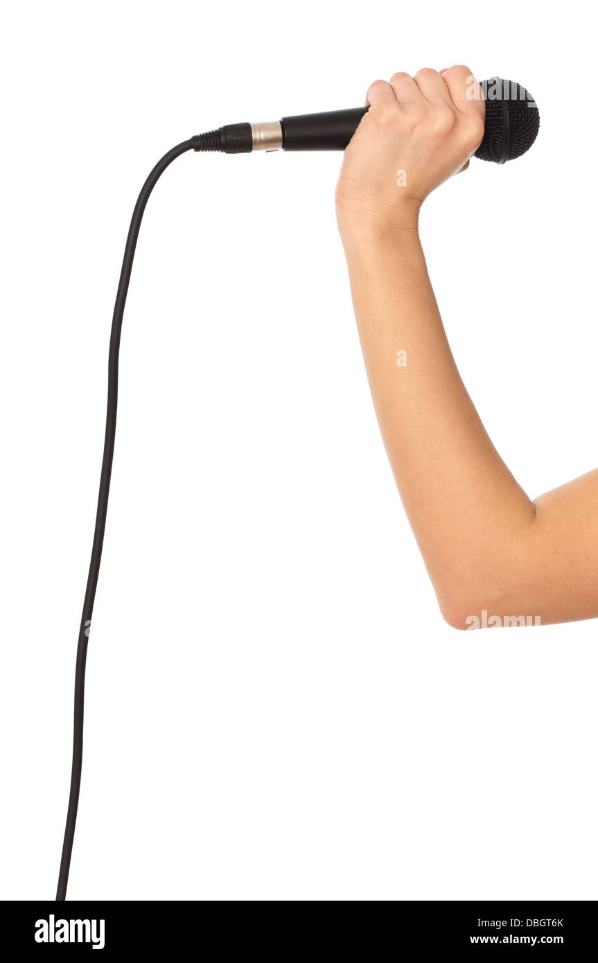 microphone for interview Stock Photo - Alamy
