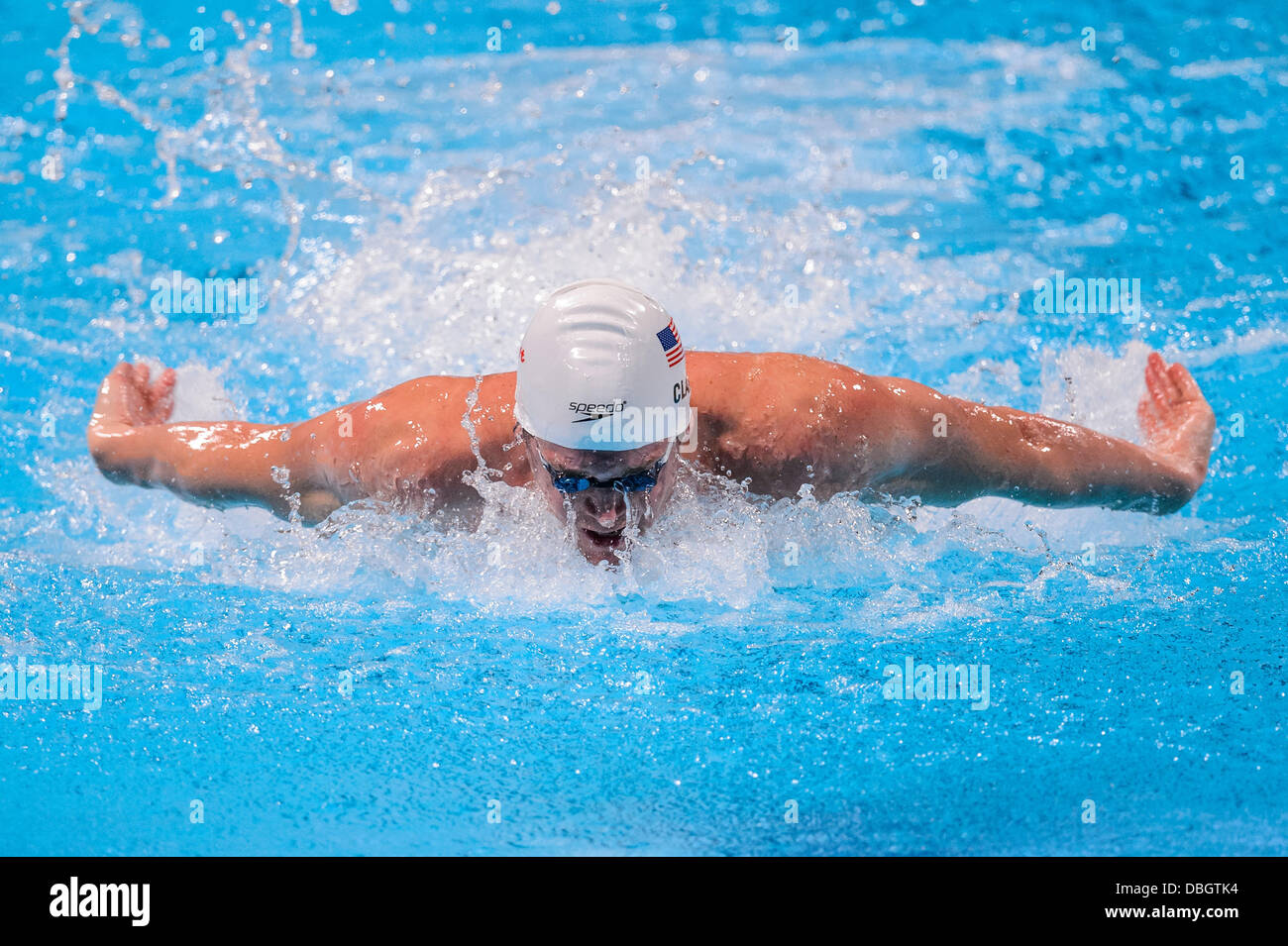 Barcelona, Spain. 30th July, 2013. Tyler Clary of America (USA) in ...