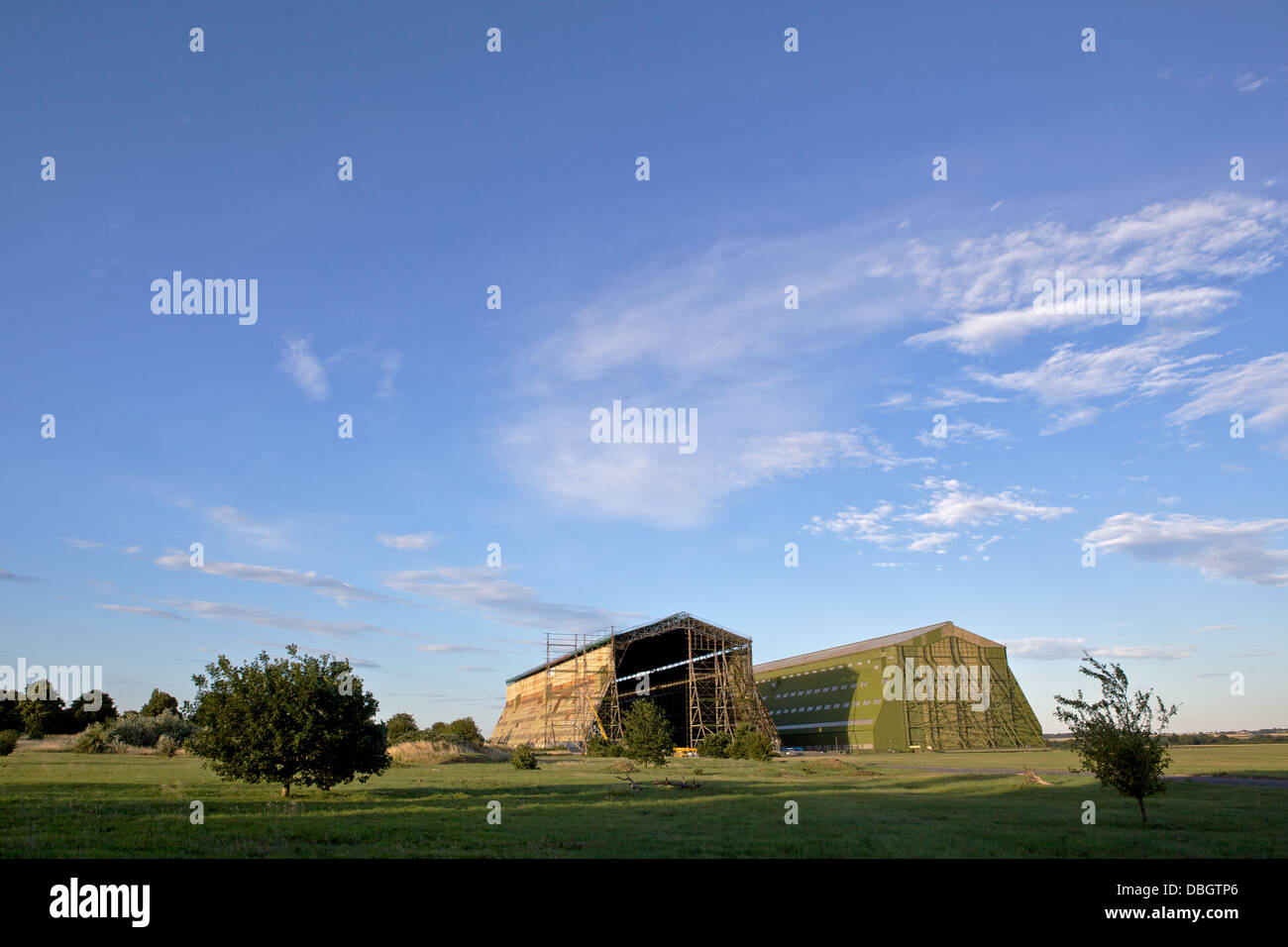 Airship hangars at RAF Cardington Stock Photo - Alamy