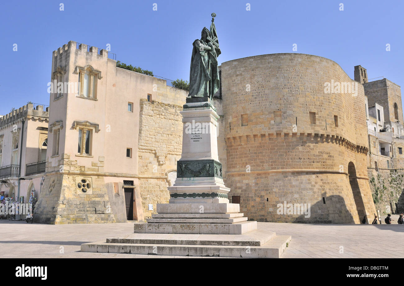 Statue for the heroes and martyrs of Otranto,who were killed during the ...