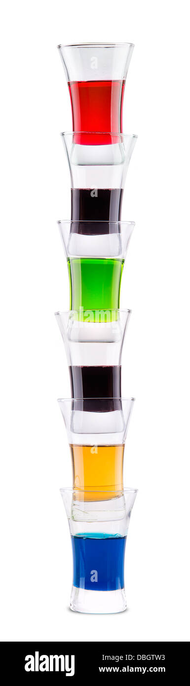 alcoholic shot cocktails stack - cosmopolitan, Blue Curacao, Chocolate ...