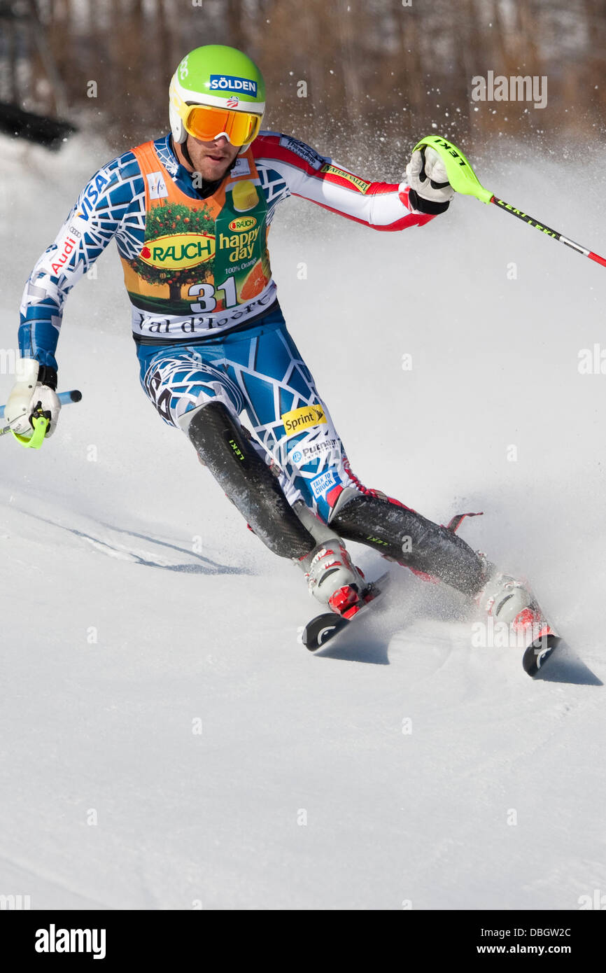 Winter Sport Alpine Ski Racing Val D'Isere France Stock Photo - Alamy