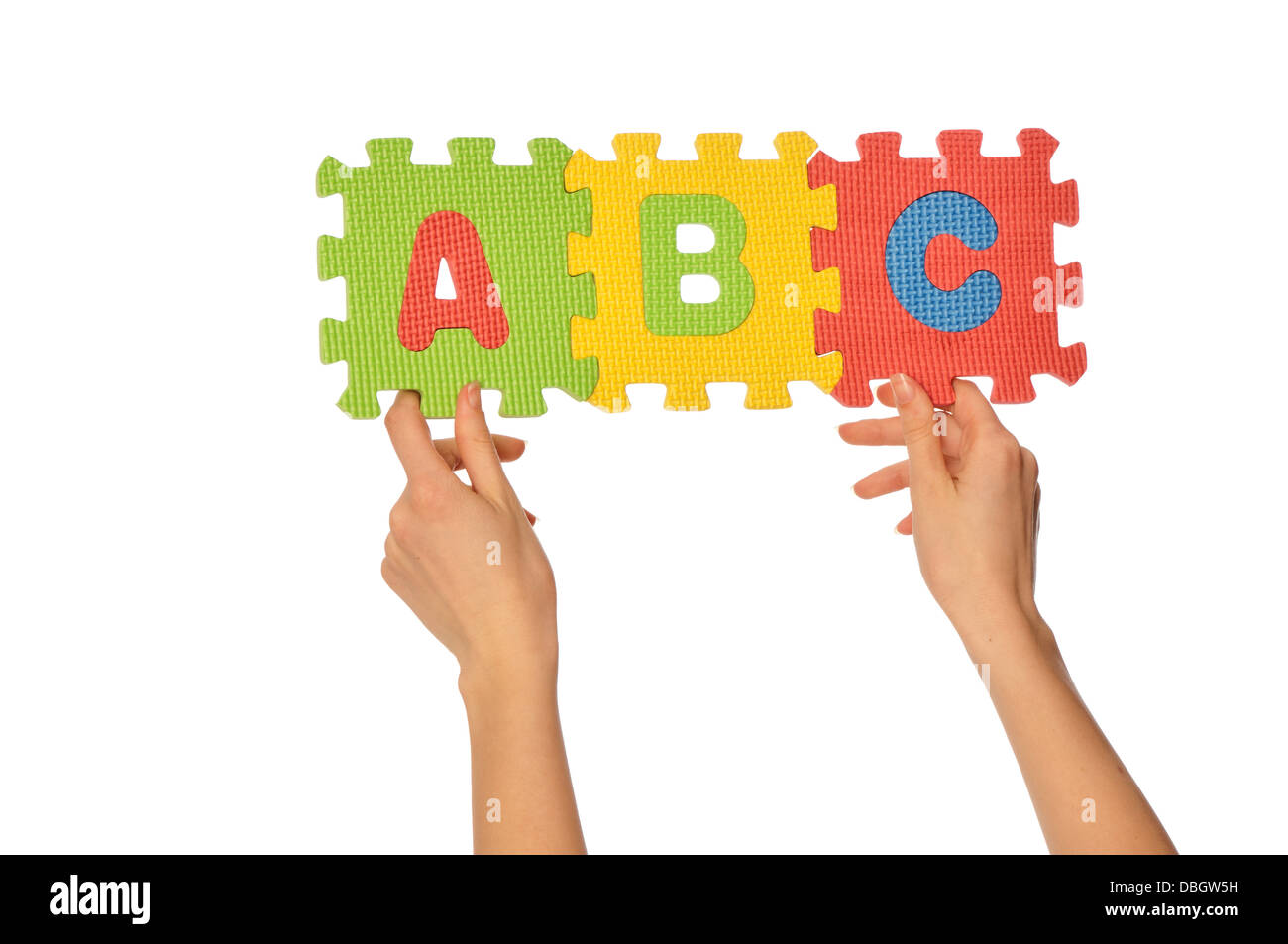 Plastic toy alphabet Cut Out Stock Images & Pictures - Alamy