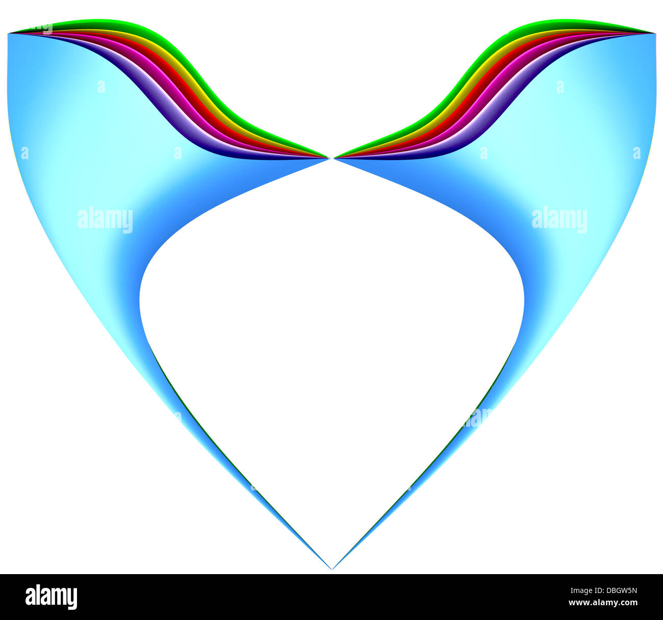 colored layered abstract geometric figure Stock Photo - Alamy