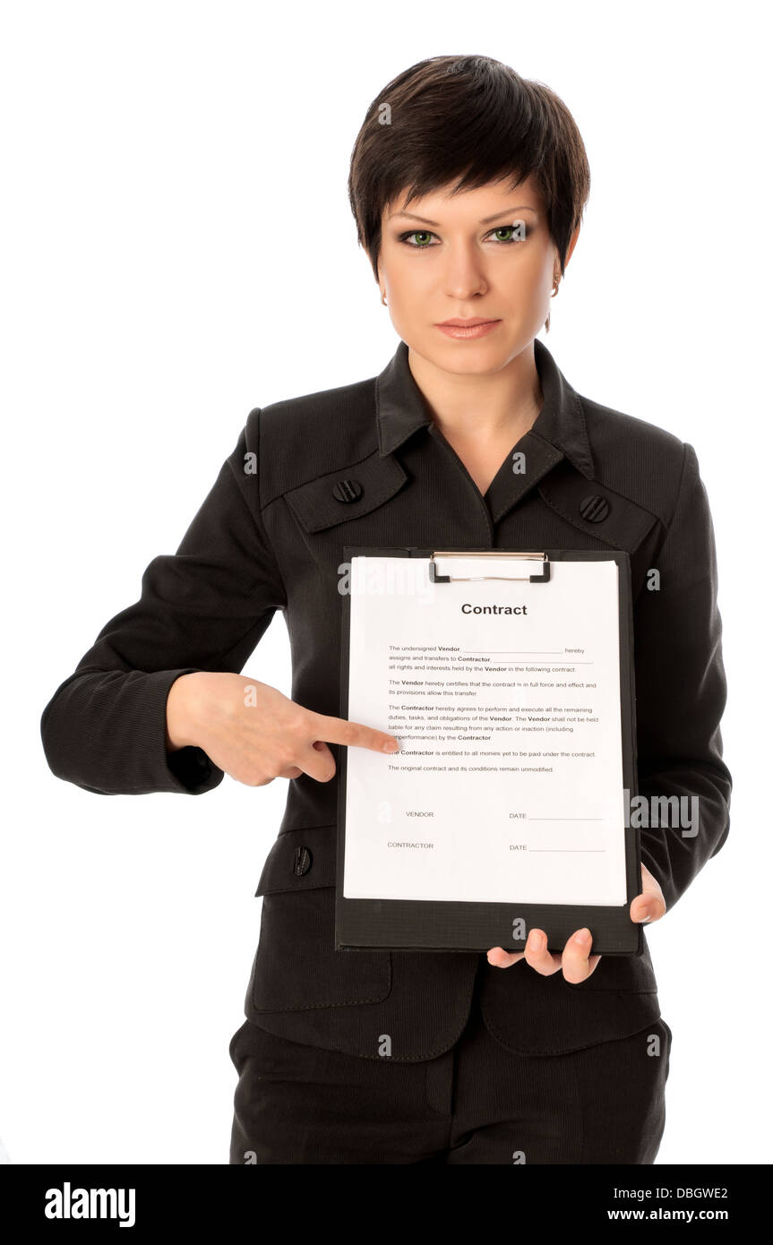 Features of contract Stock Photo - Alamy
