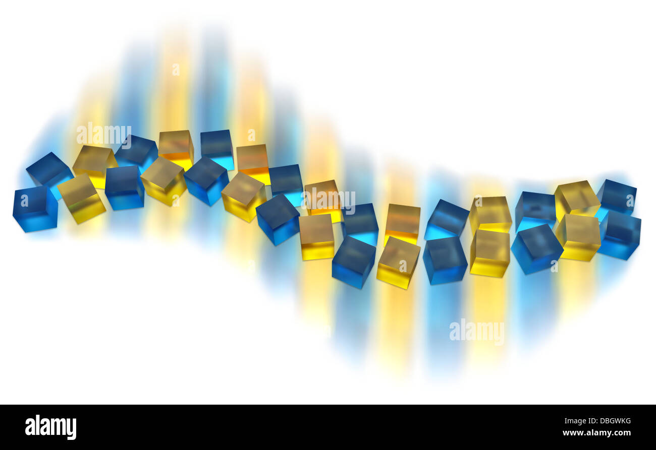 wave of cubes Stock Photo - Alamy