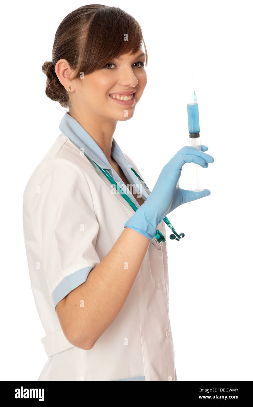 doctor with syringe Stock Photo - Alamy