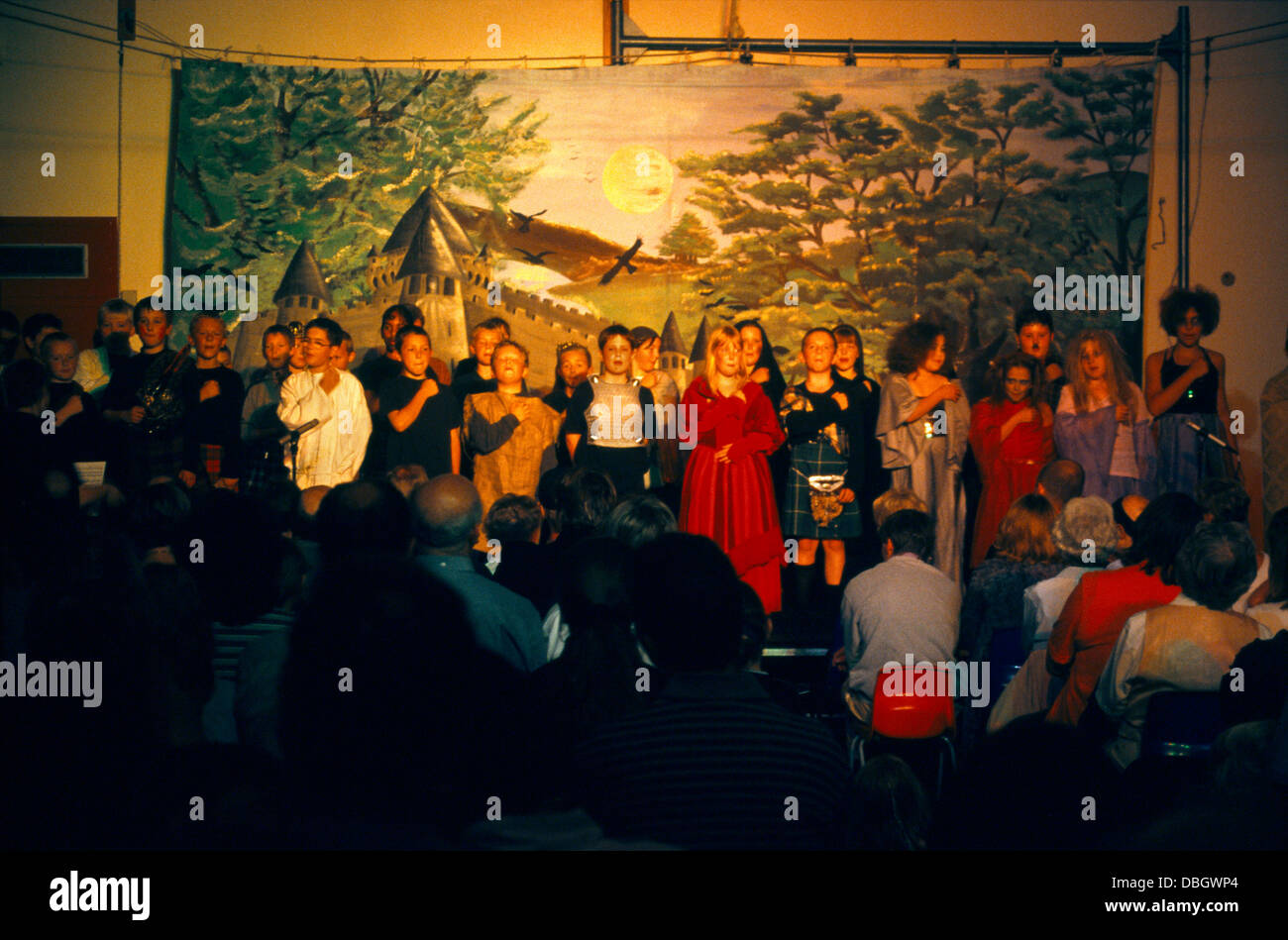 Primary School Play Shakespeare For Kids Macbeth Stock Photo - Alamy