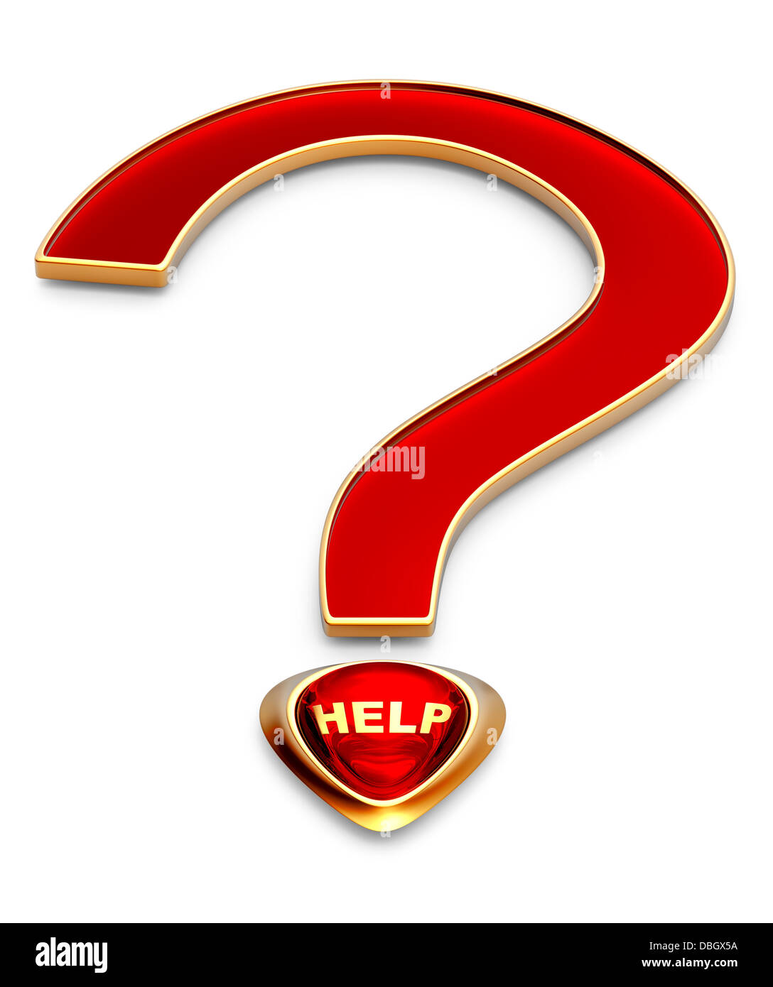 help for the most important question Stock Photo - Alamy