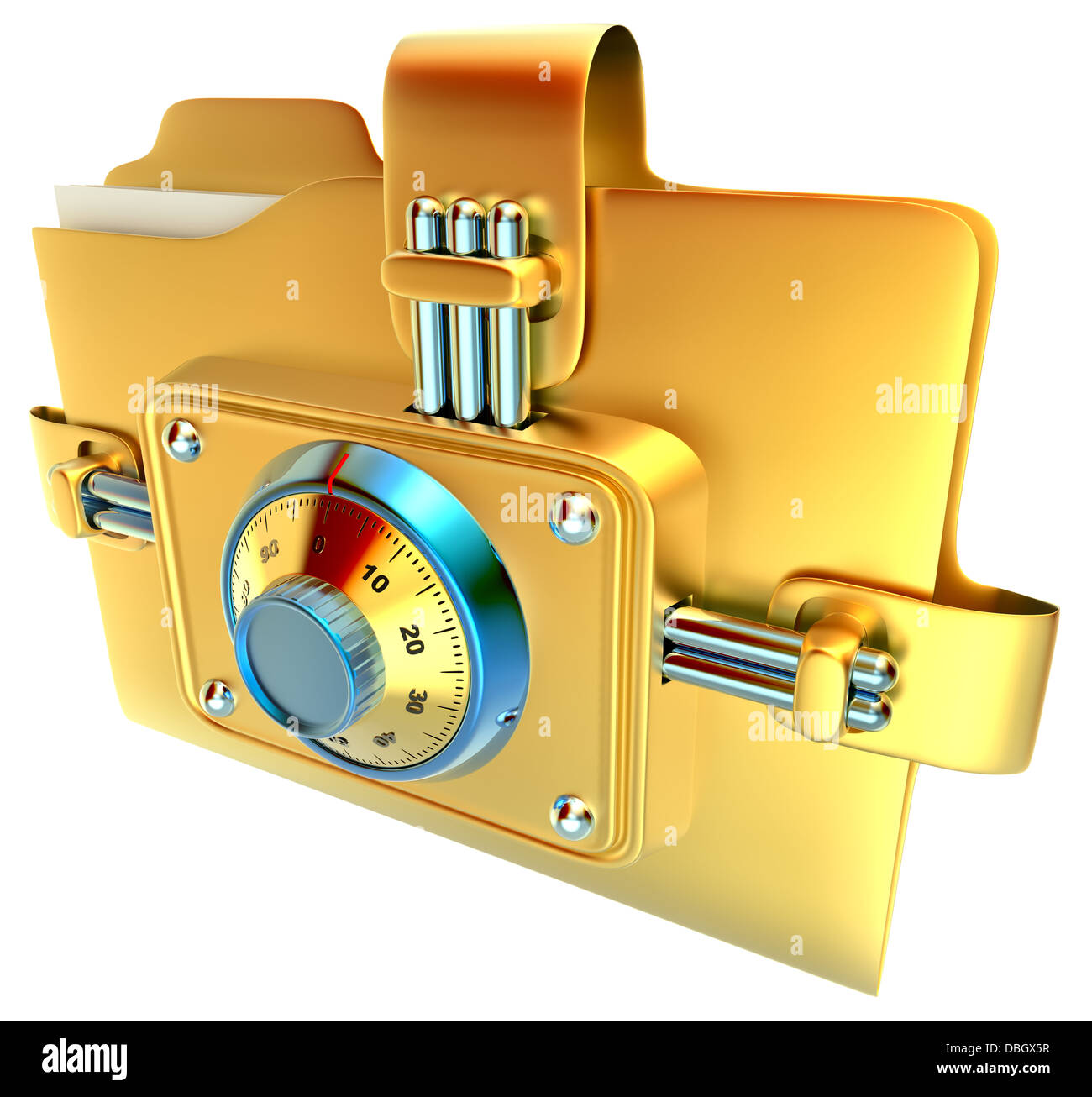 folder with combination lock Stock Photo - Alamy