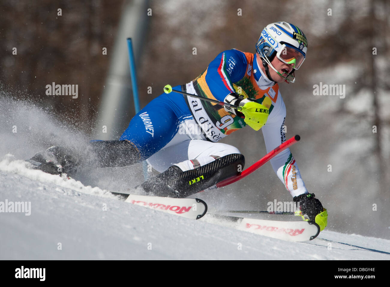 Winter Sport Alpine Ski Racing Val D'Isere France Stock Photo - Alamy