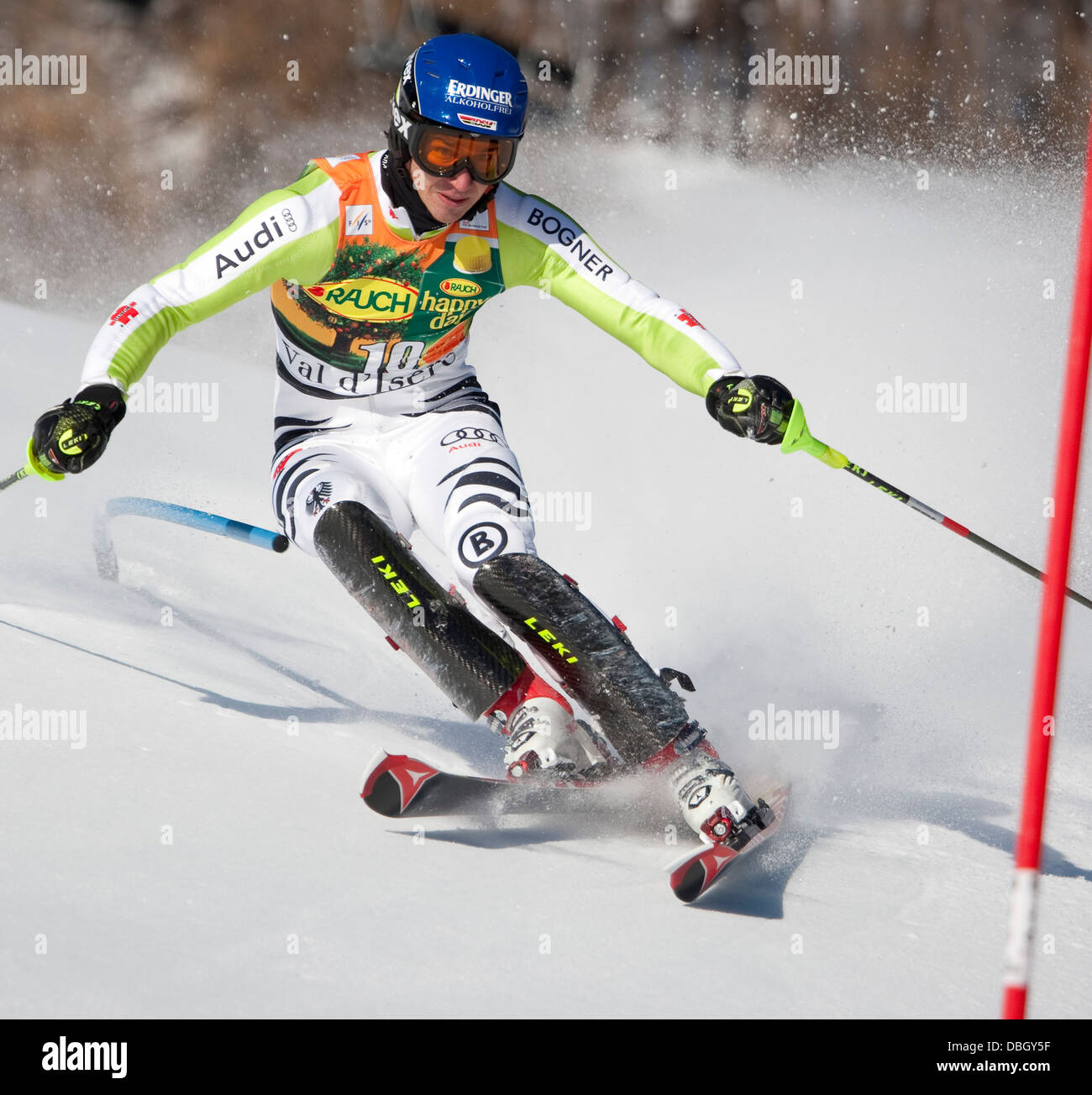 Winter Sport Alpine Ski Racing Val D'Isere France Stock Photo - Alamy