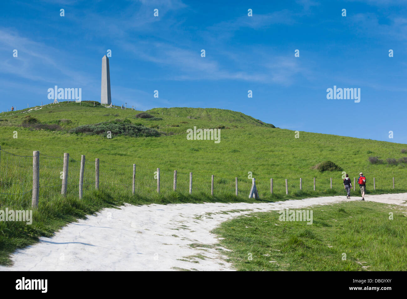 France, Pas de Calais, Cote d'Opale, Escalles, Cap Blanc Nez Stock ...