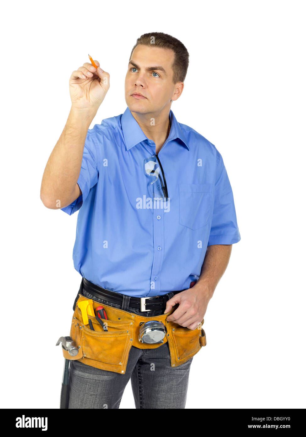 construction working drawing imaginary thing Stock Photo - Alamy
