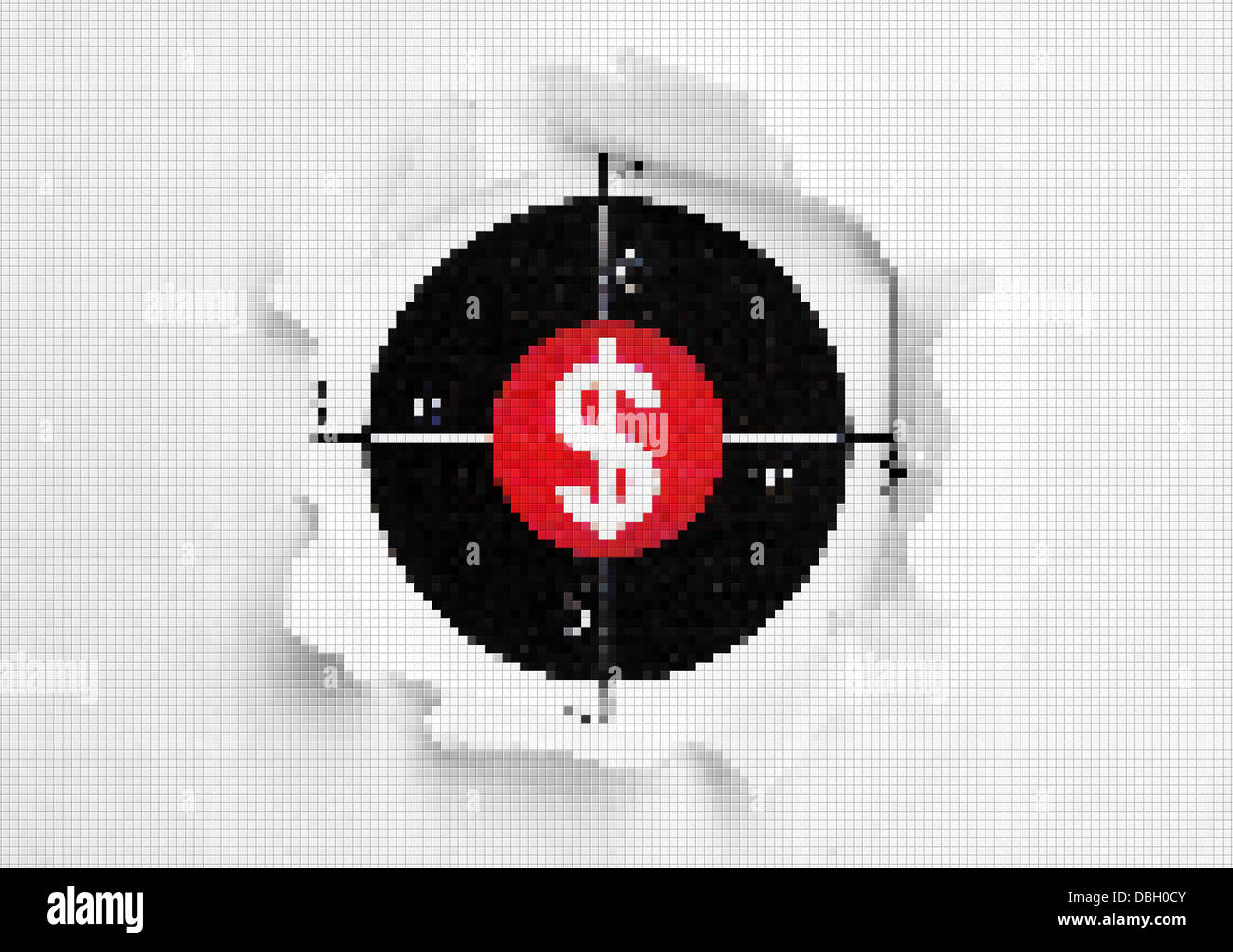 Dollar target concept Stock Photo - Alamy