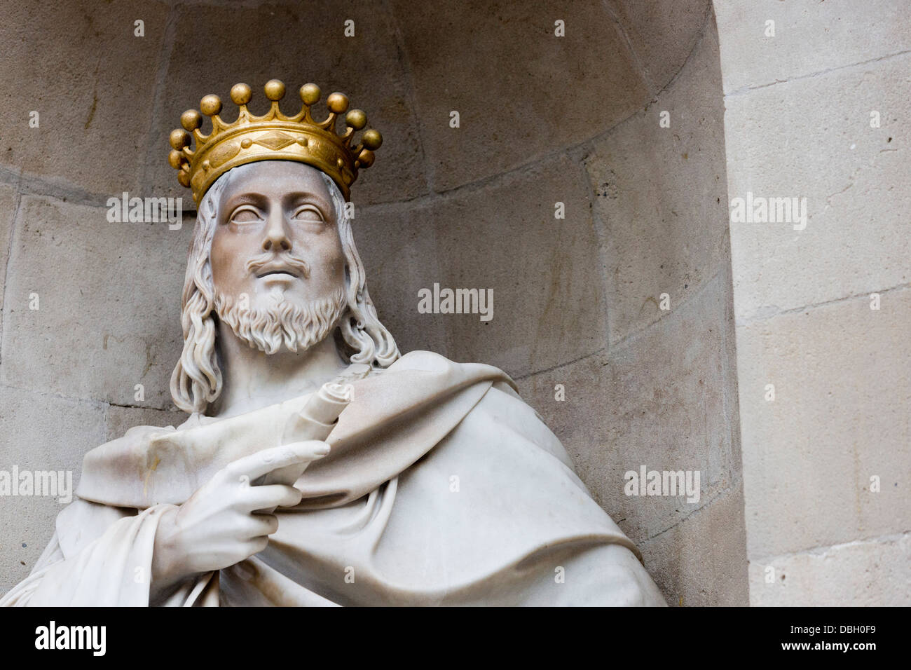 Statue of King Jacob I, Plaza Jaume I, Barcelona, Spain Stock Photo - Alamy