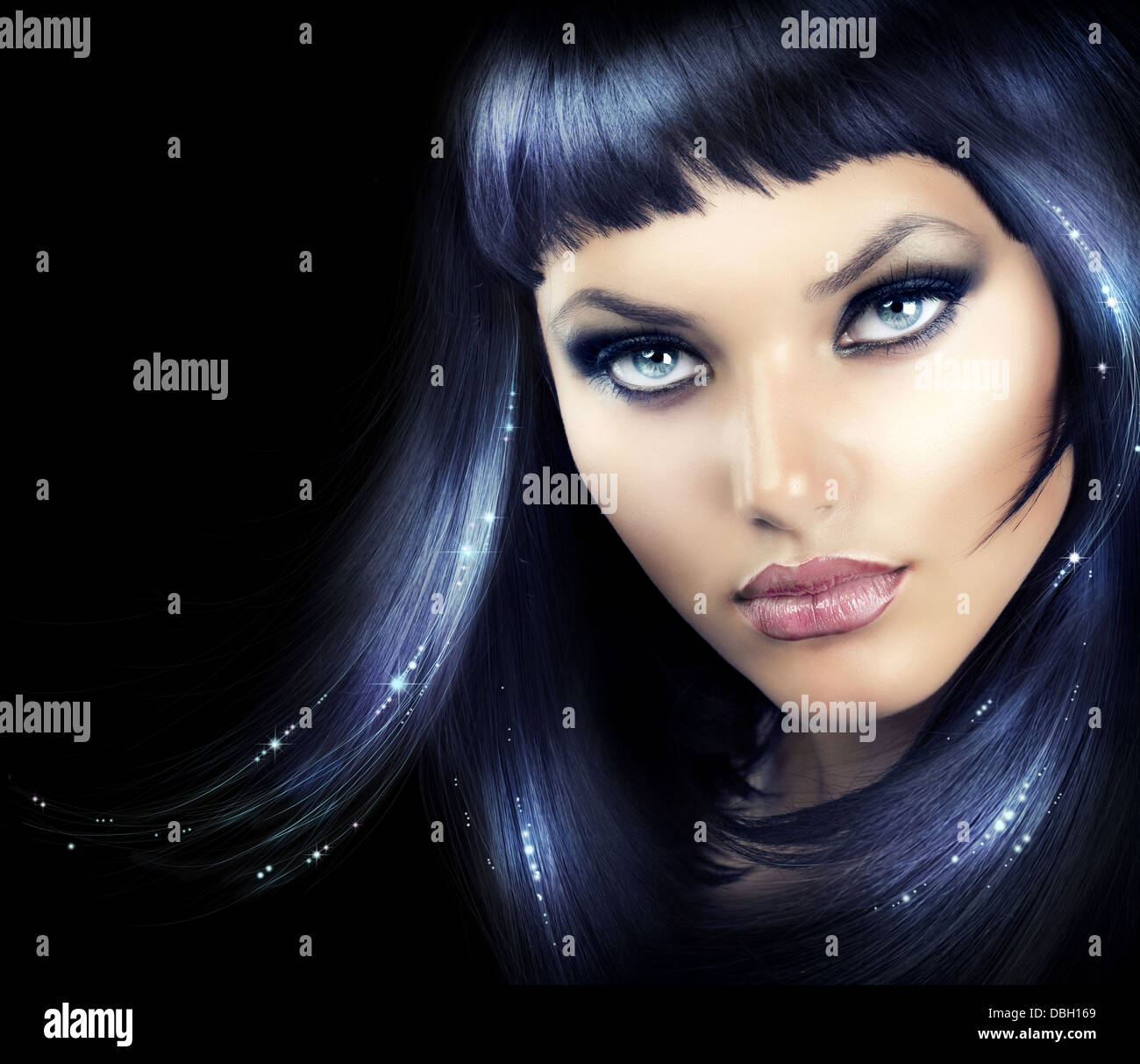 Blue magic hair hi-res stock photography and images - Alamy