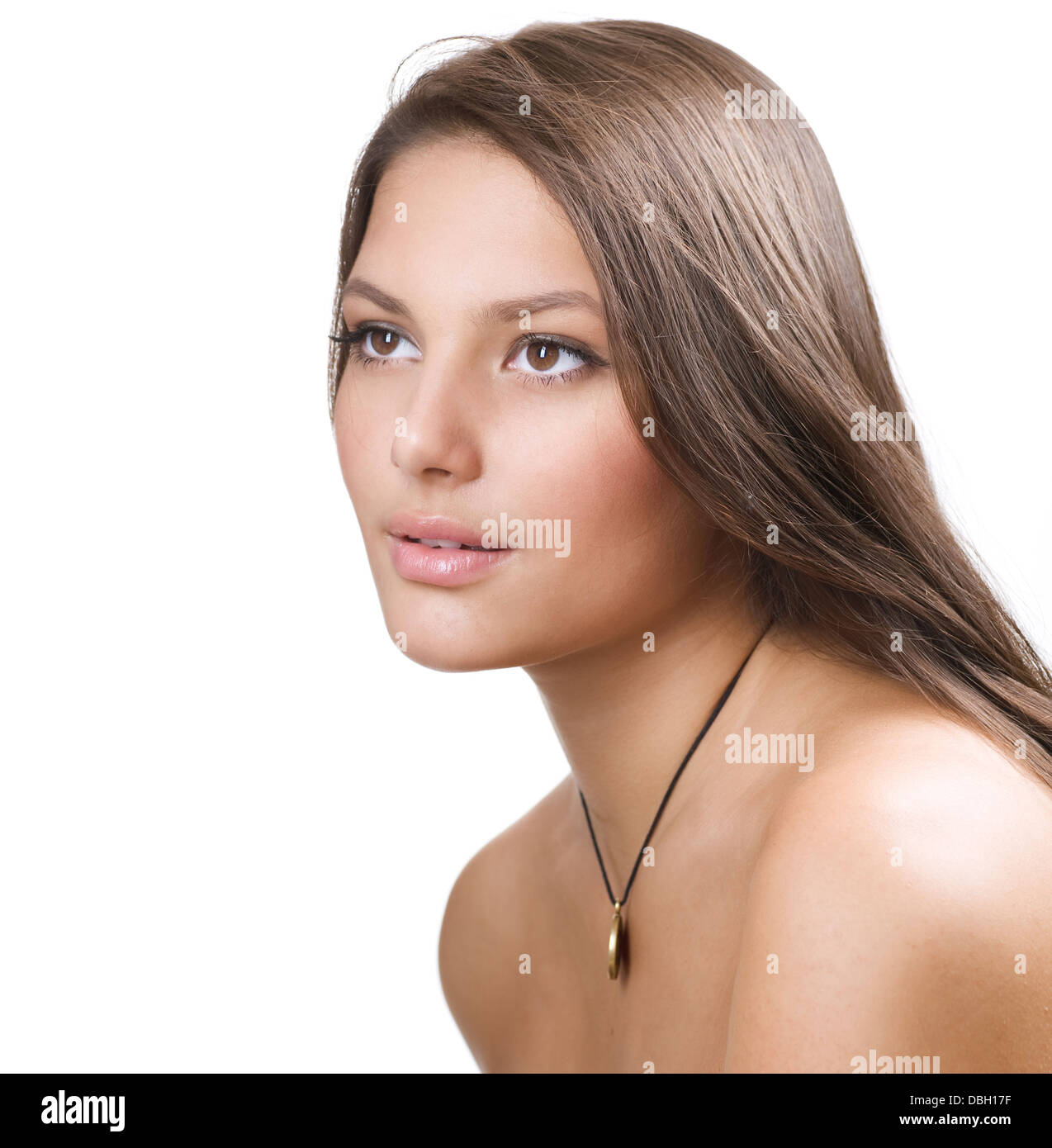 Beautiful Healthy Girl portrait Stock Photo - Alamy