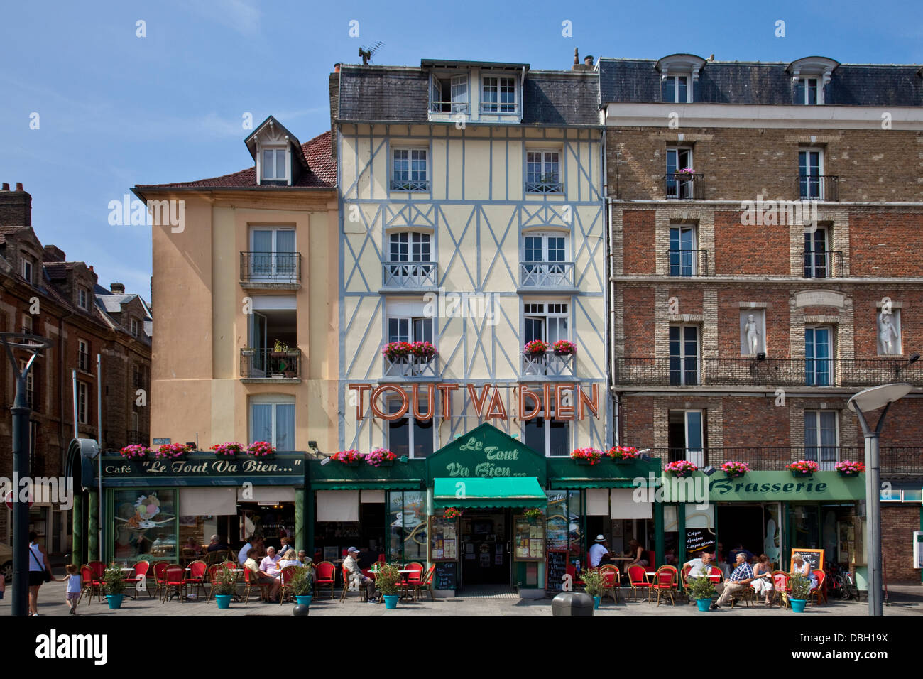 Cafes and Restaurants, Dieppe, Normandy, France Stock Photo - Alamy