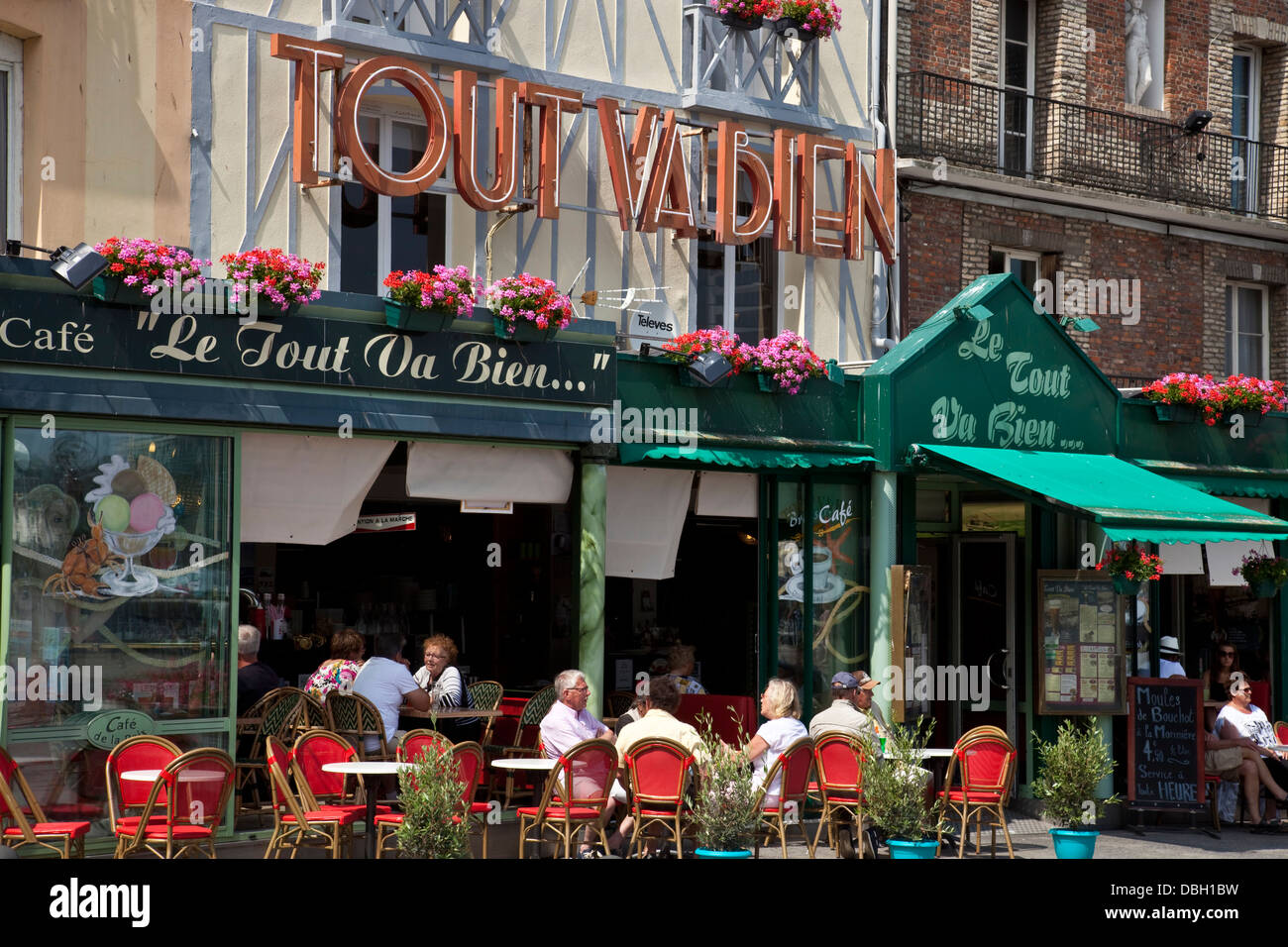 Cafes and Restaurants, Dieppe, Normandy, France Stock Photo - Alamy