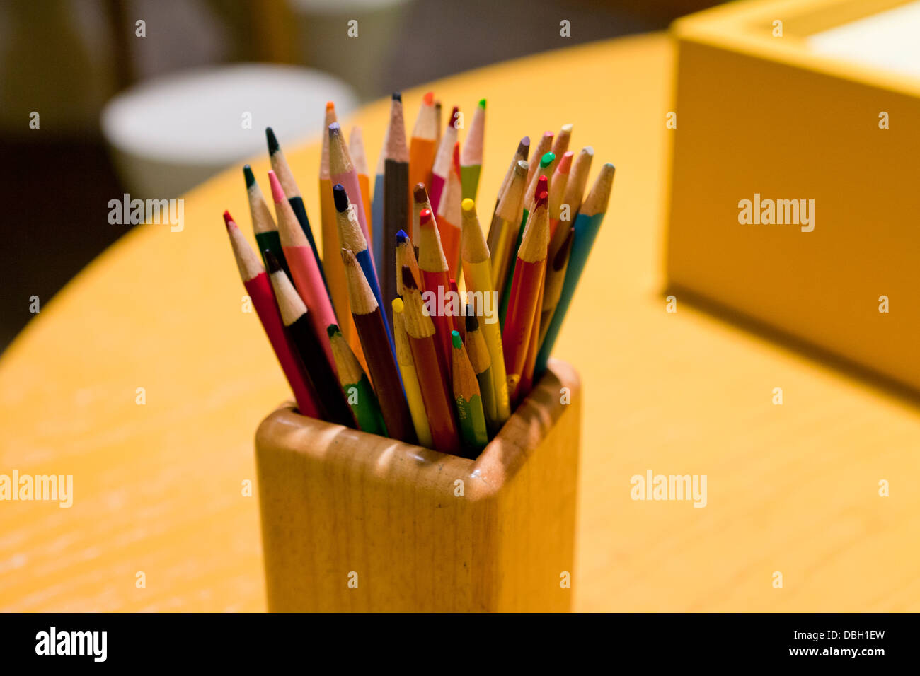 Box of pencils hi-res stock photography and images - Alamy