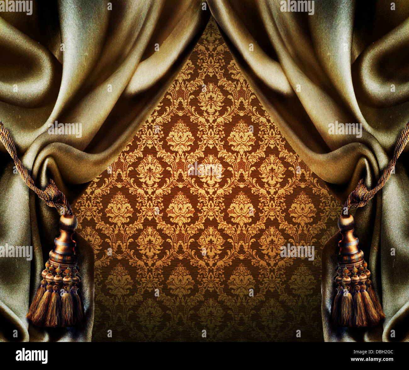 Theater stage curtains old background hi-res stock photography and ...