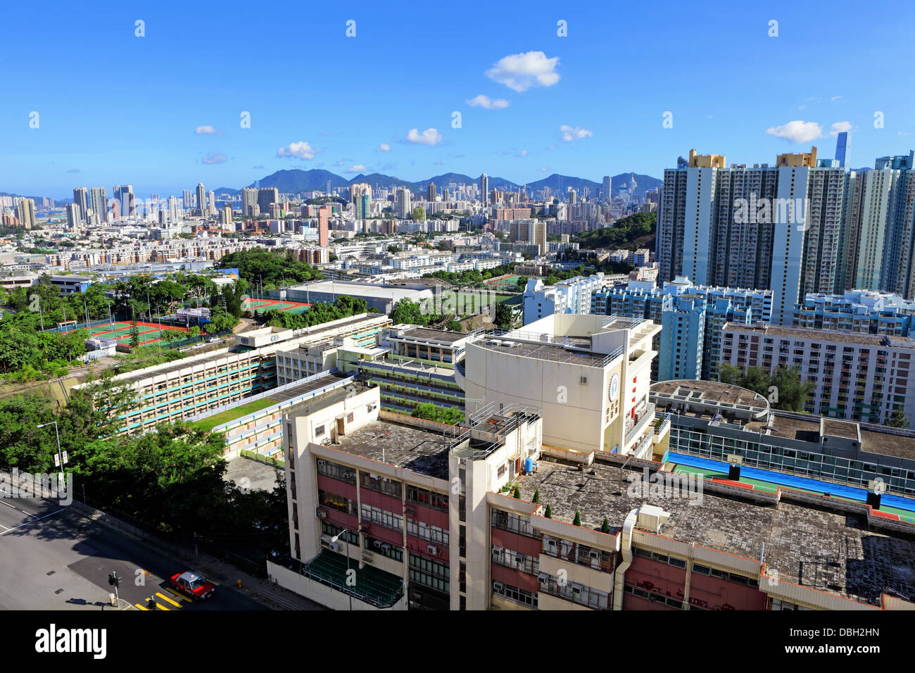 Hong Kong crowded building Stock Photo - Alamy