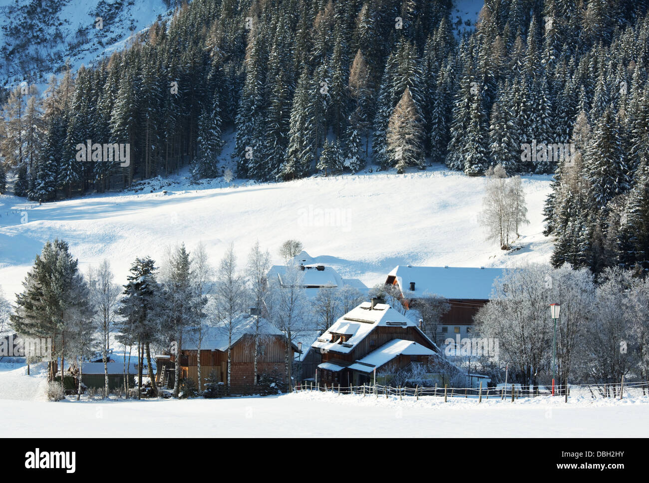 Winter in Alp mountains Stock Photo - Alamy