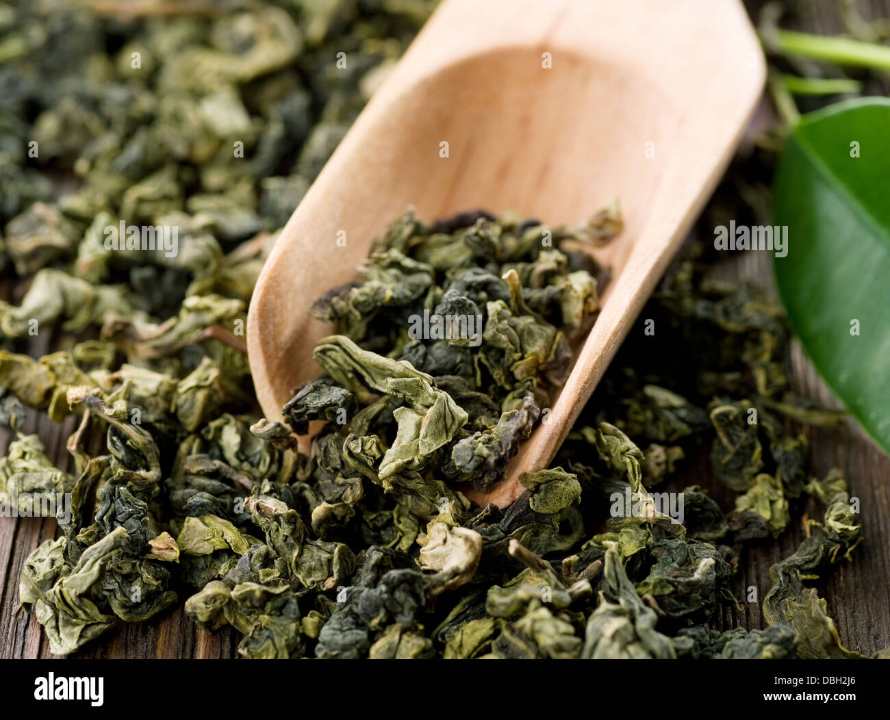 High Quality Green Tea Closeup Stock Photo - Alamy
