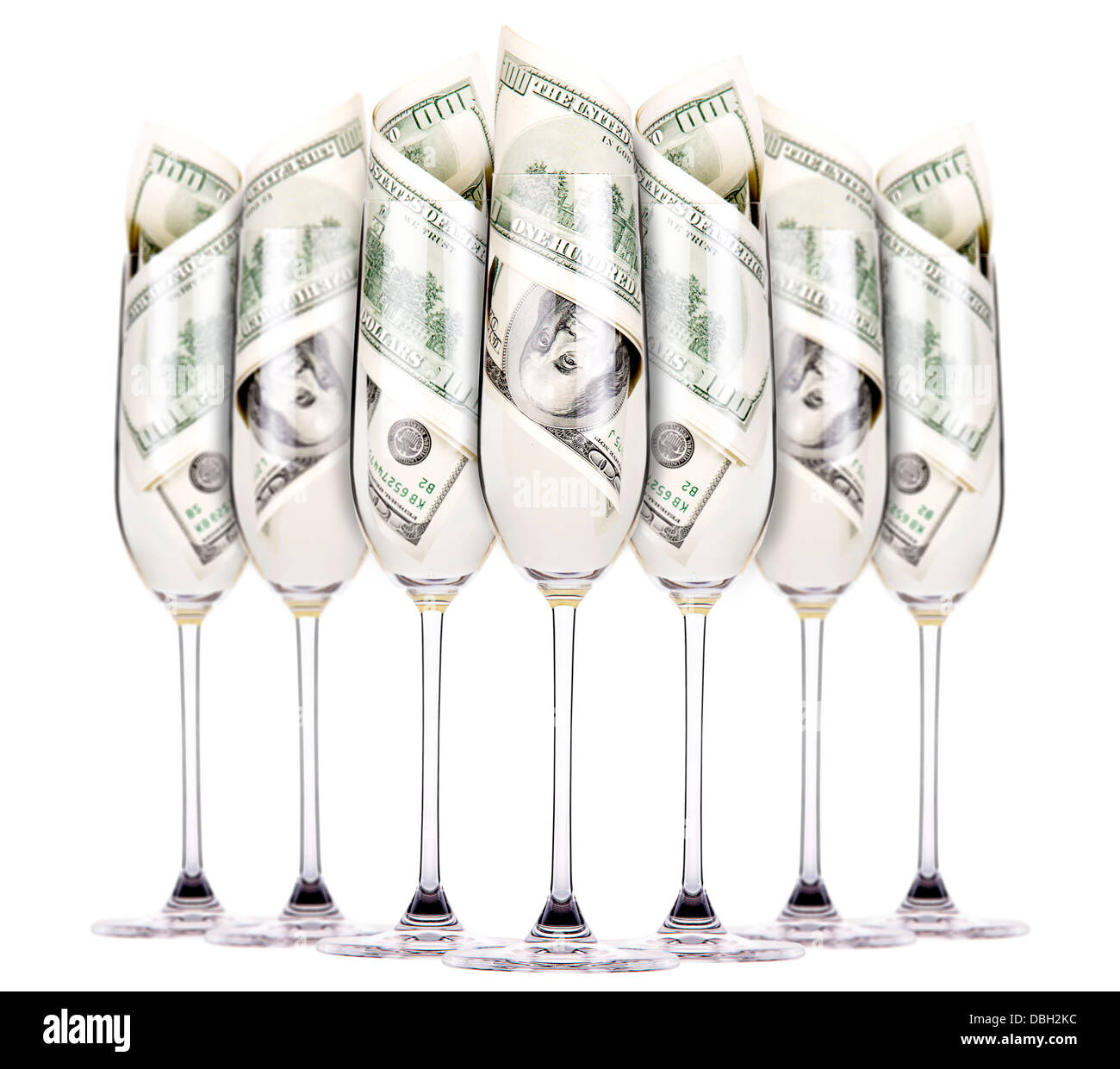 money Cocktail business concept present isolated Stock Photo - Alamy