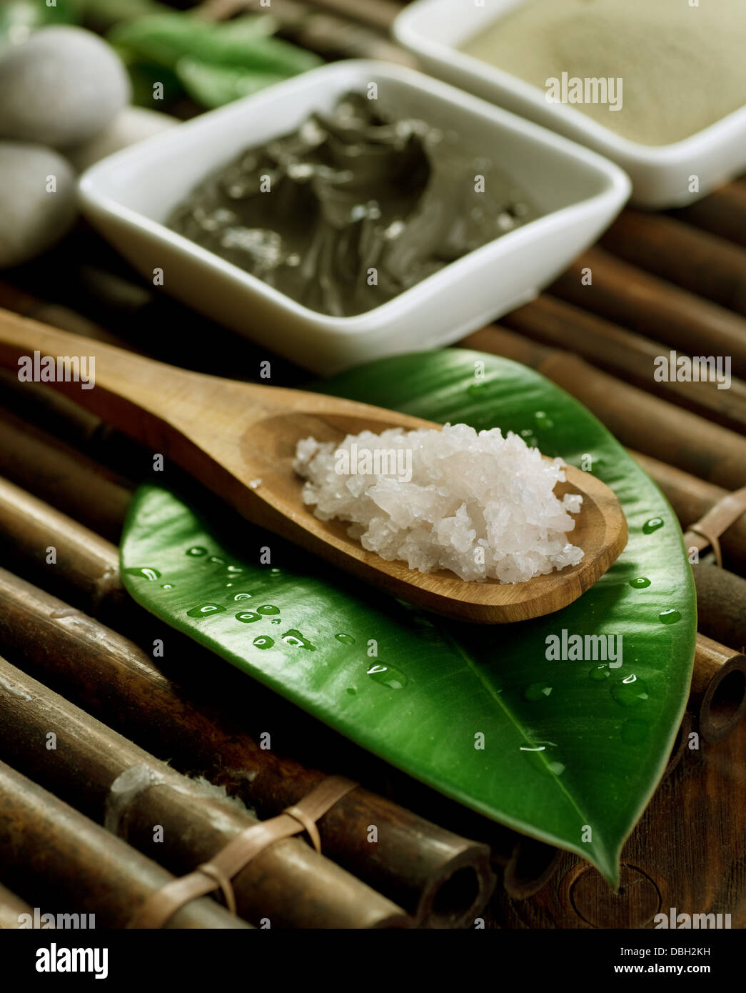Spa Mud and Sea Salt Stock Photo - Alamy