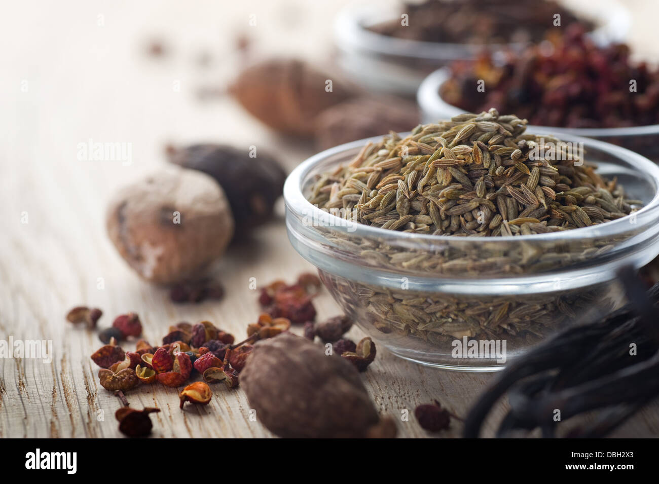 Indian spices border hi-res stock photography and images - Alamy