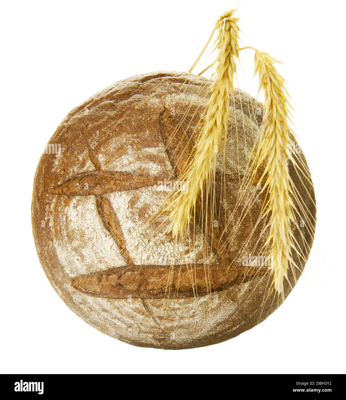 Food bread round shape Cut Out Stock Images & Pictures - Alamy