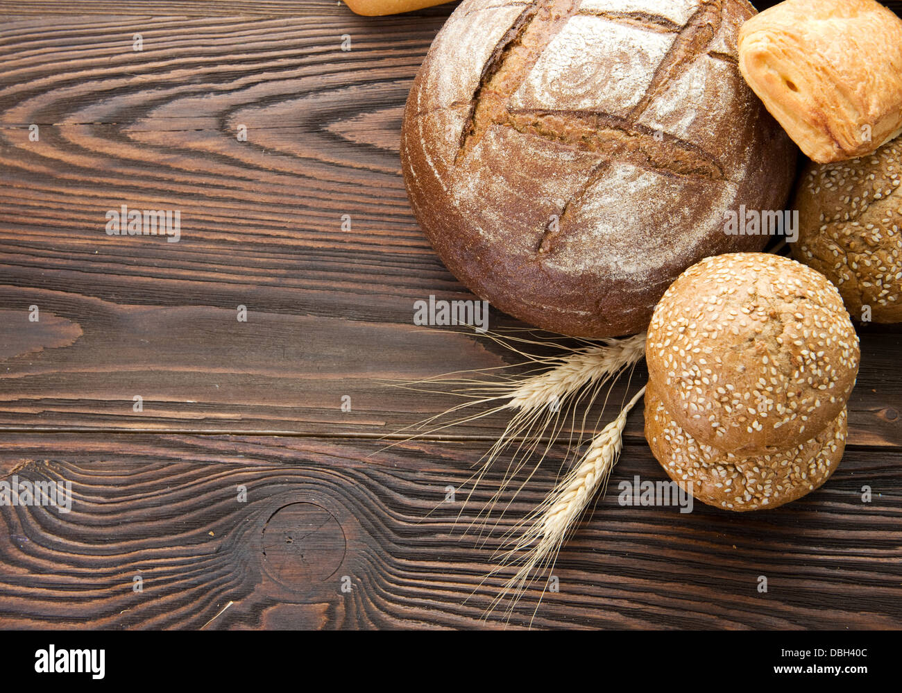 Bread Border. With Copy Space Stock Photo - Alamy