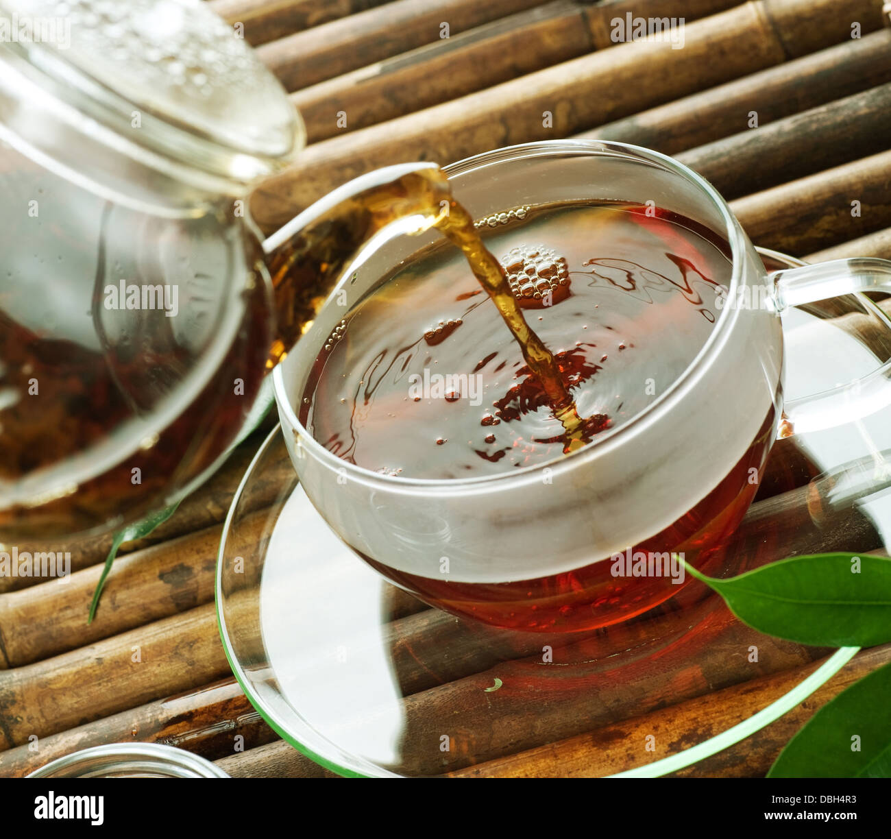 Red tea water splash hi-res stock photography and images - Alamy