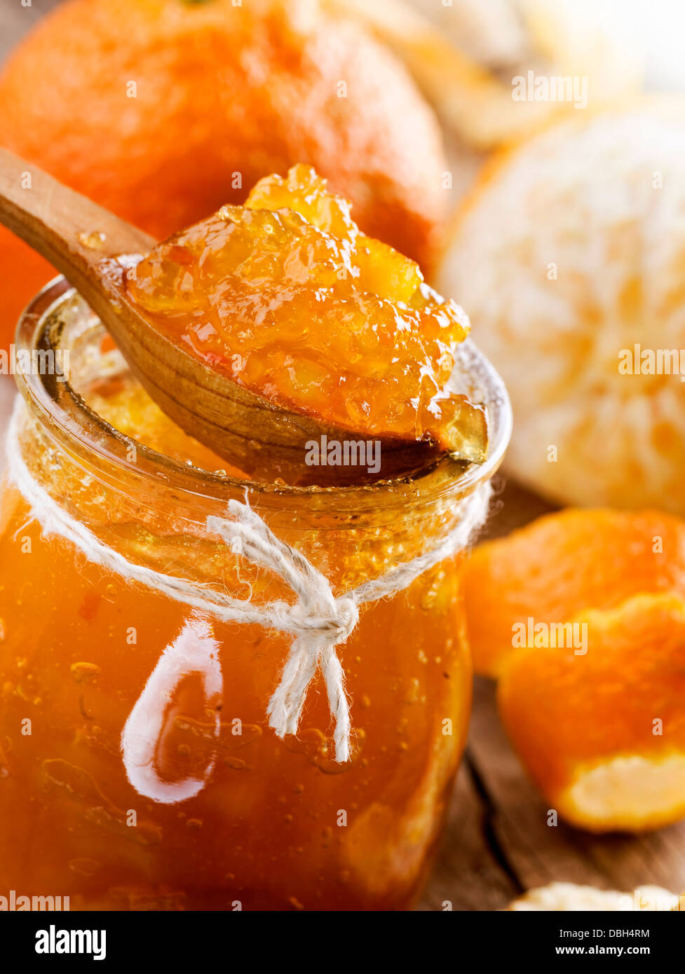 Homemade orange Jam Stock Photo - Alamy