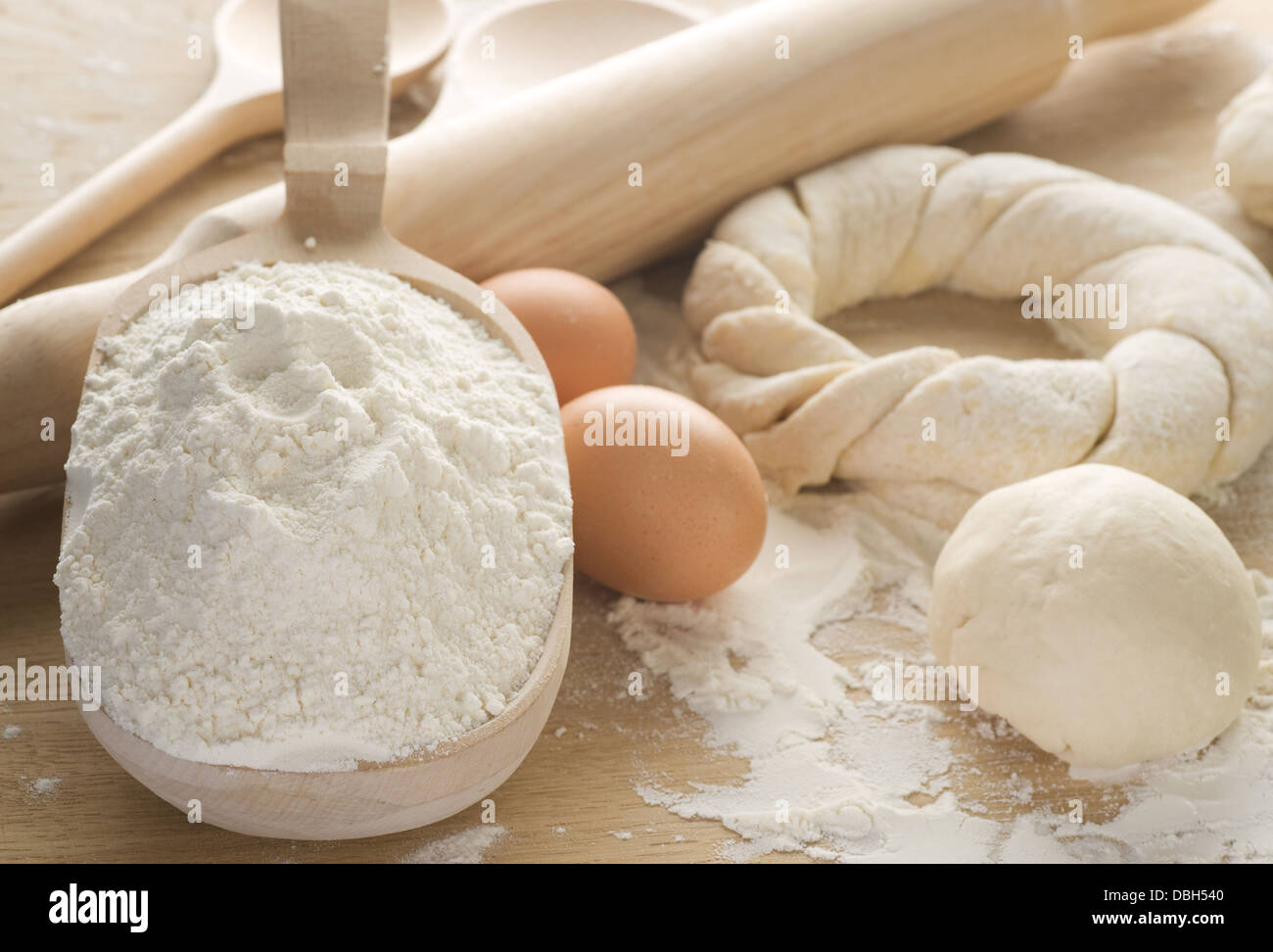 Dough for Baking Stock Photo - Alamy
